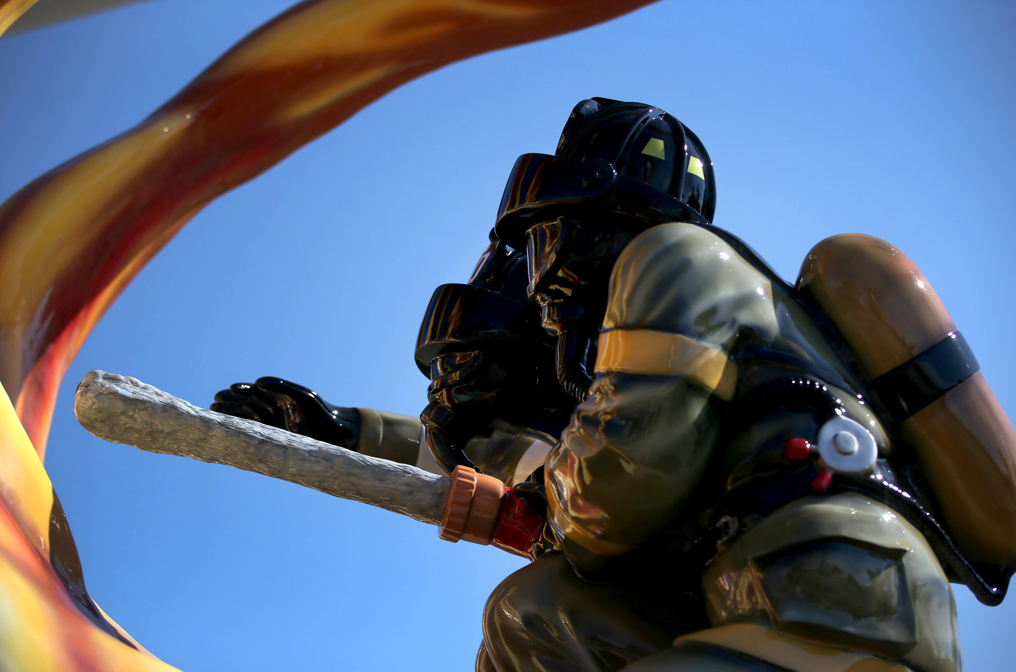 Cleveland Firefighters Memorial figures restored and installed ...