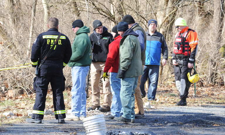 Bushkill Creek area evidence search Feb. 26, 2019 - lehighvalleylive.com