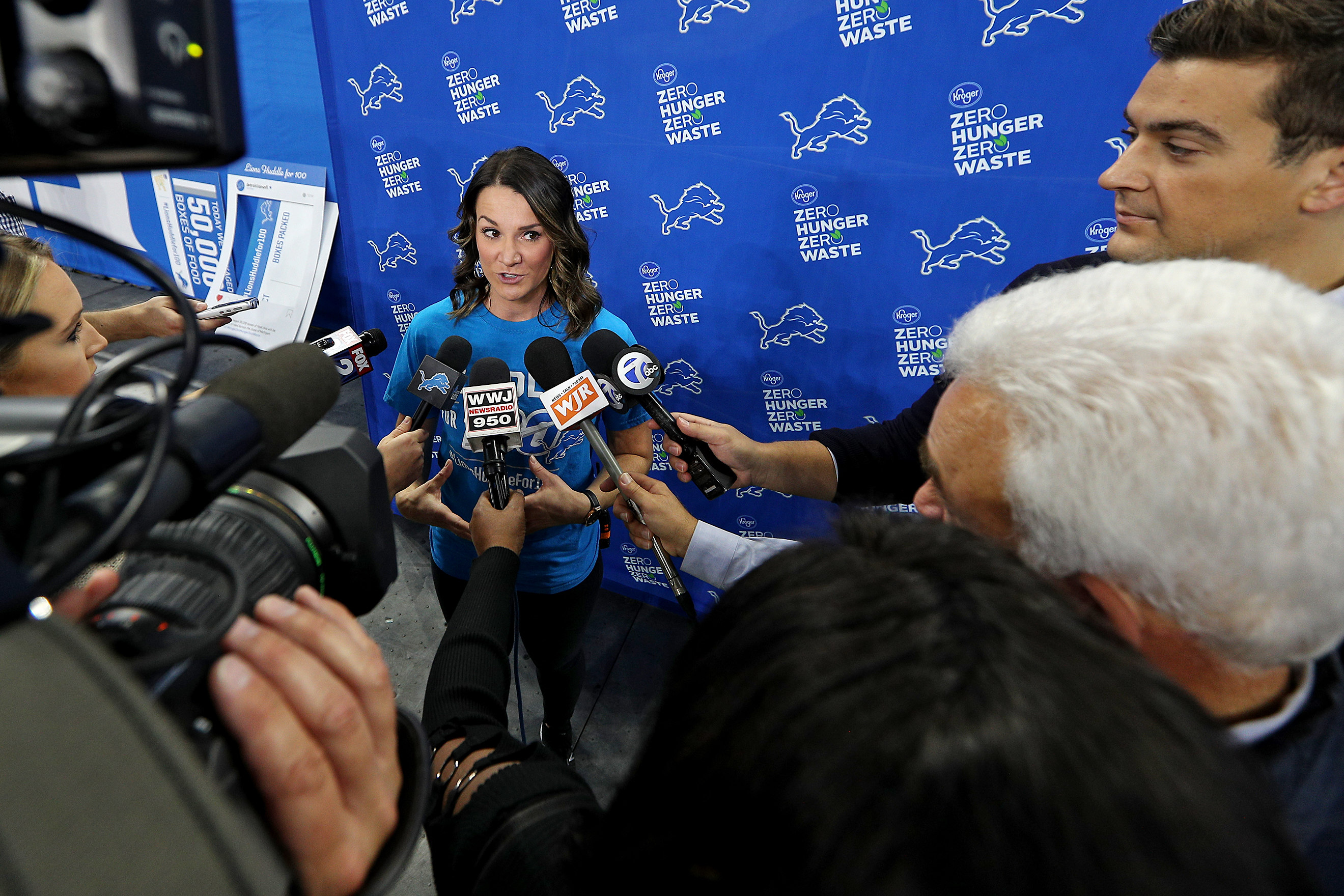 Lions "Huddle for 100" - October 10, 2019 - mlive.com