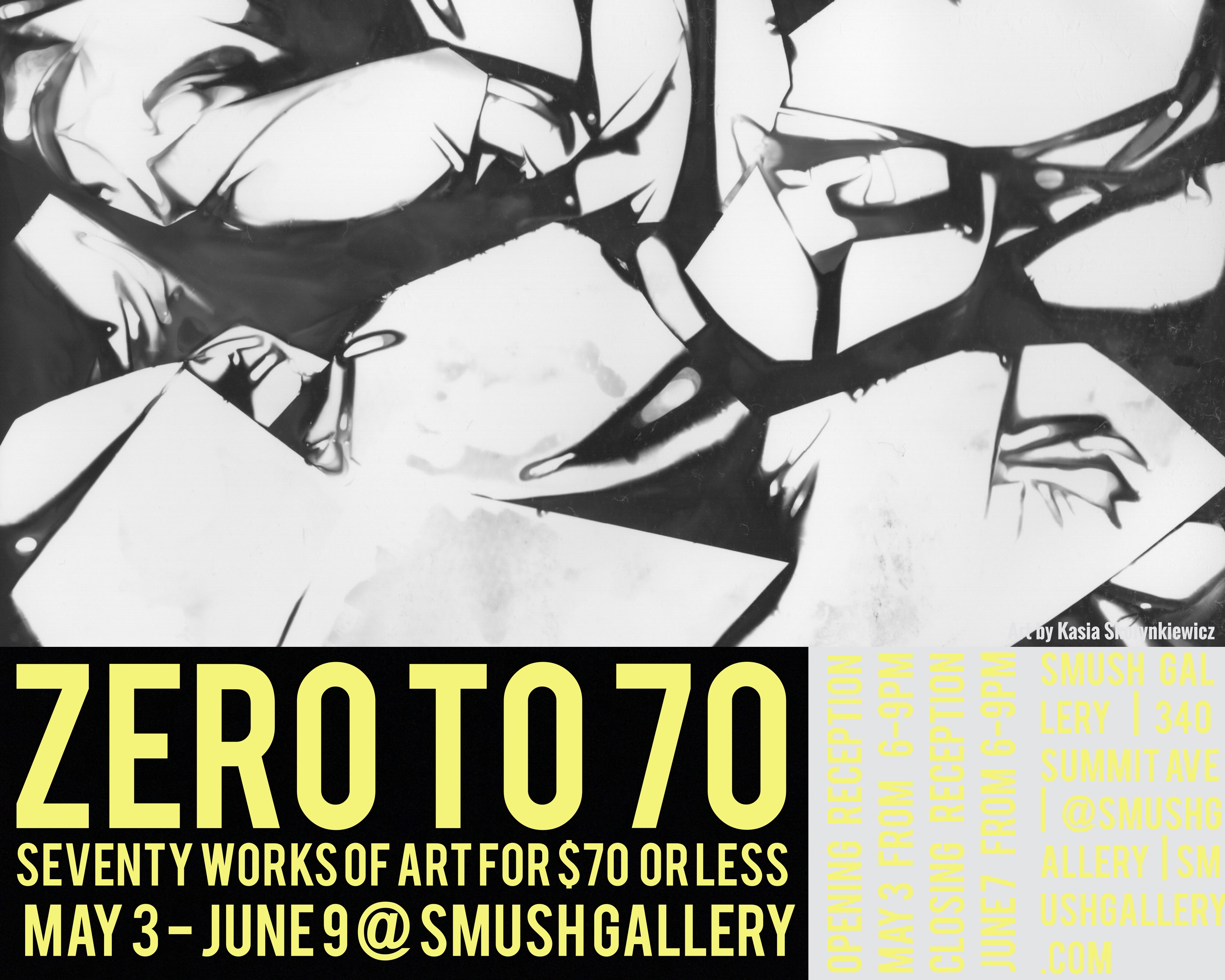 SMUSH Gallery presents "Zero to 70: Seventy Works of Art for $70 or ...