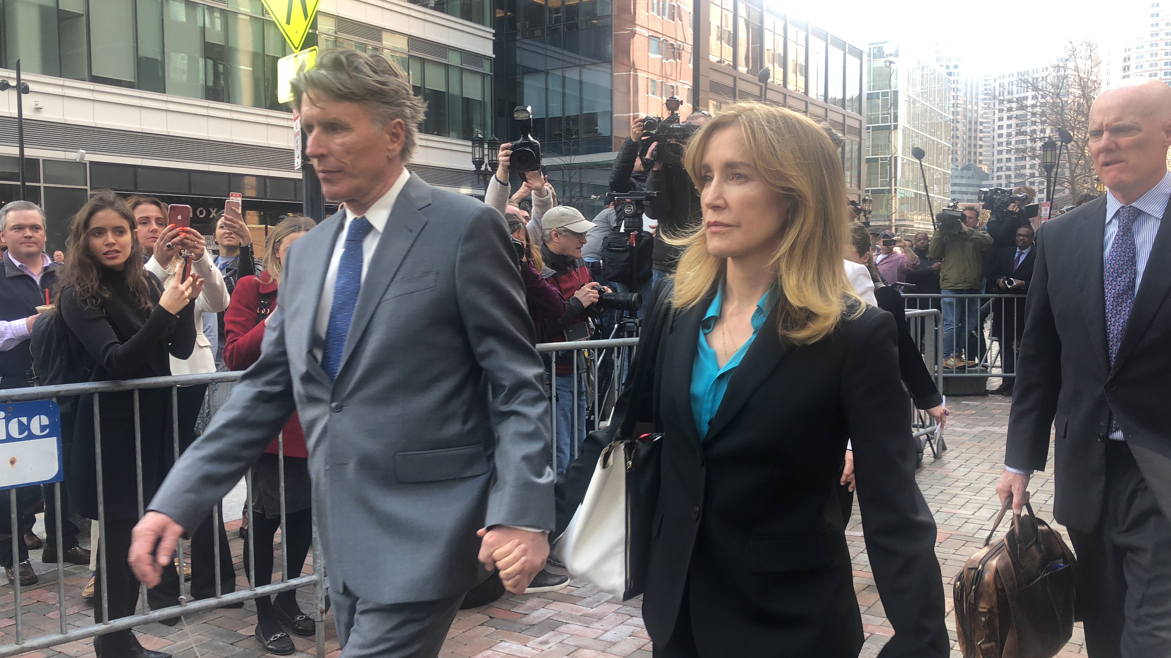 Actresses Lori Loughlin and Felicity Huffman appear in Boston federal ...