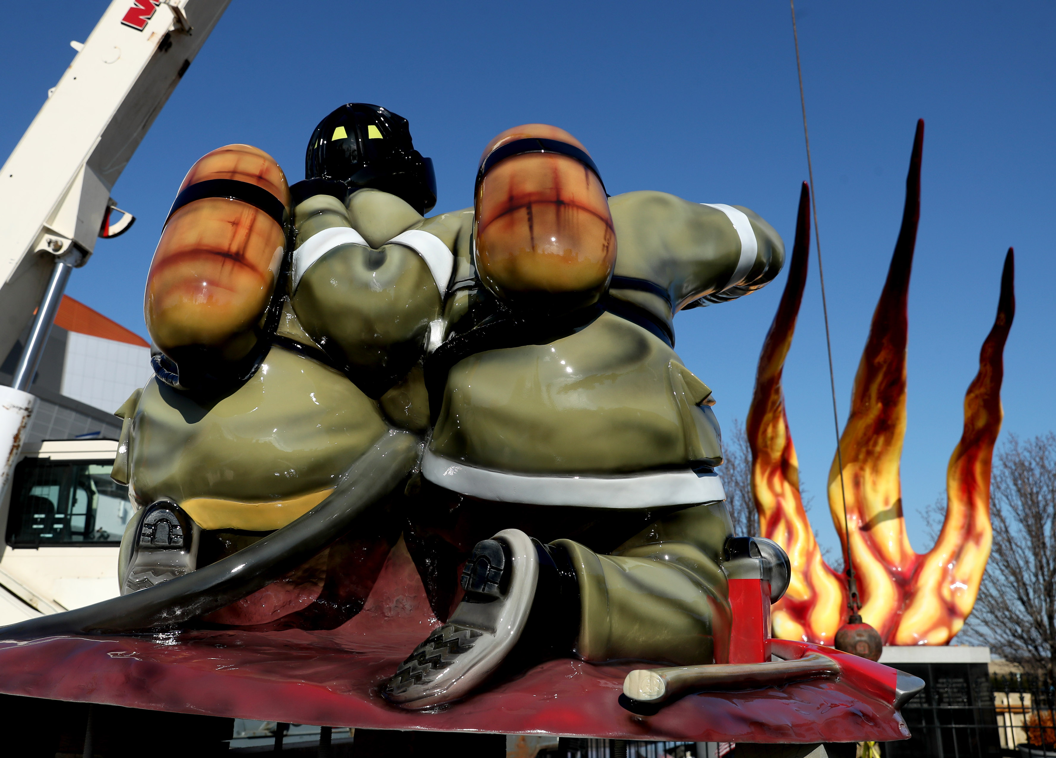 Cleveland Firefighters Memorial figures restored and installed ...