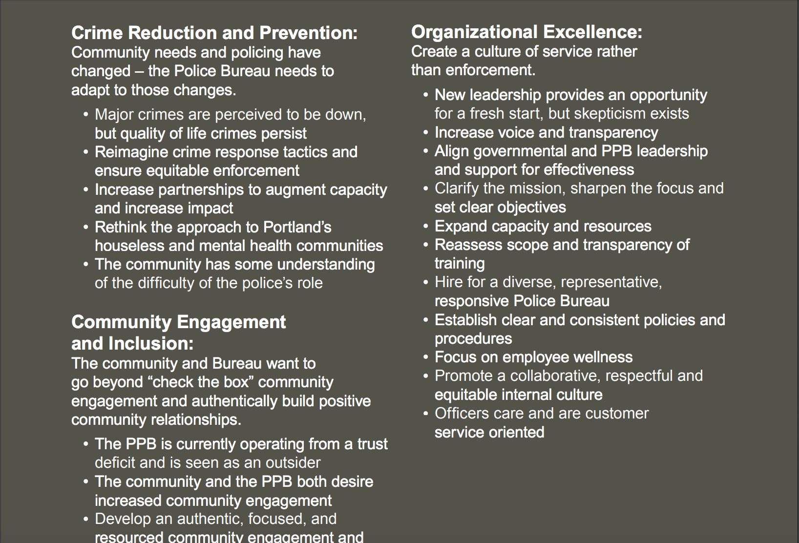 Portland police and community surveys - oregonlive.com