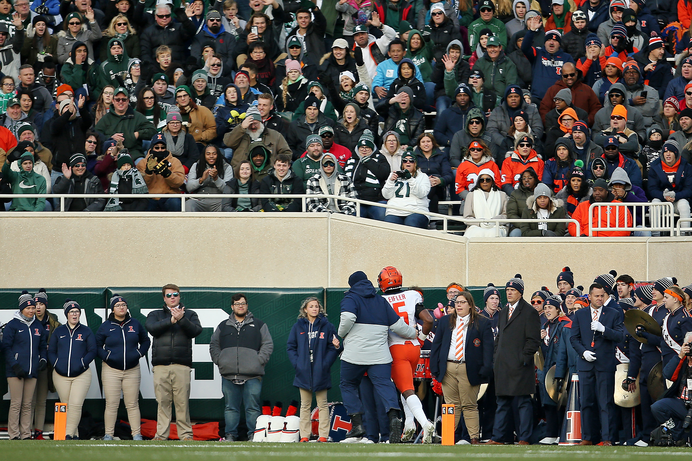College football: Michigan State vs. Illinois - November 9, 2019 ...