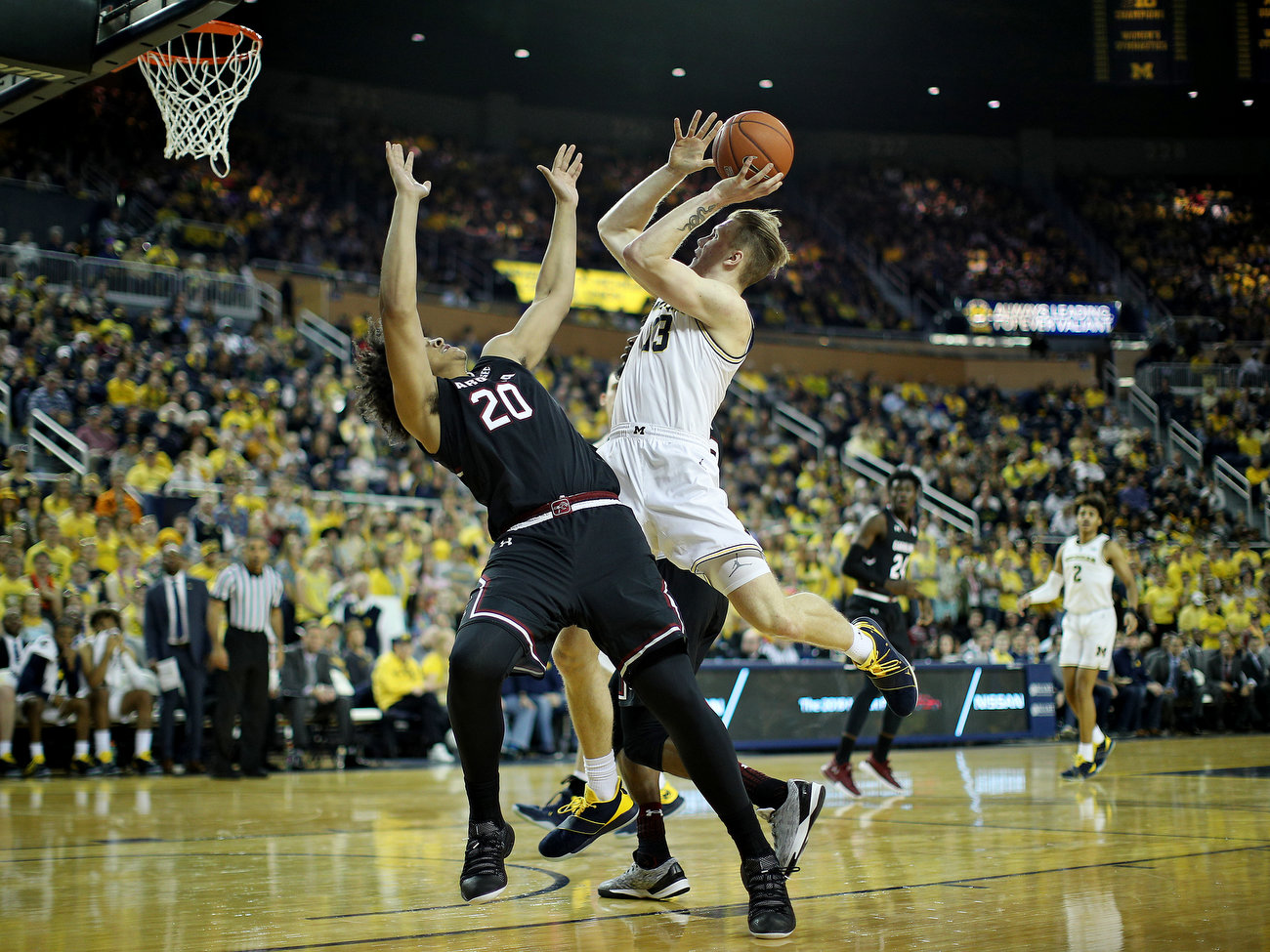 No. 5 Michigan basketball takes on South Carolina at Crisler Center ...