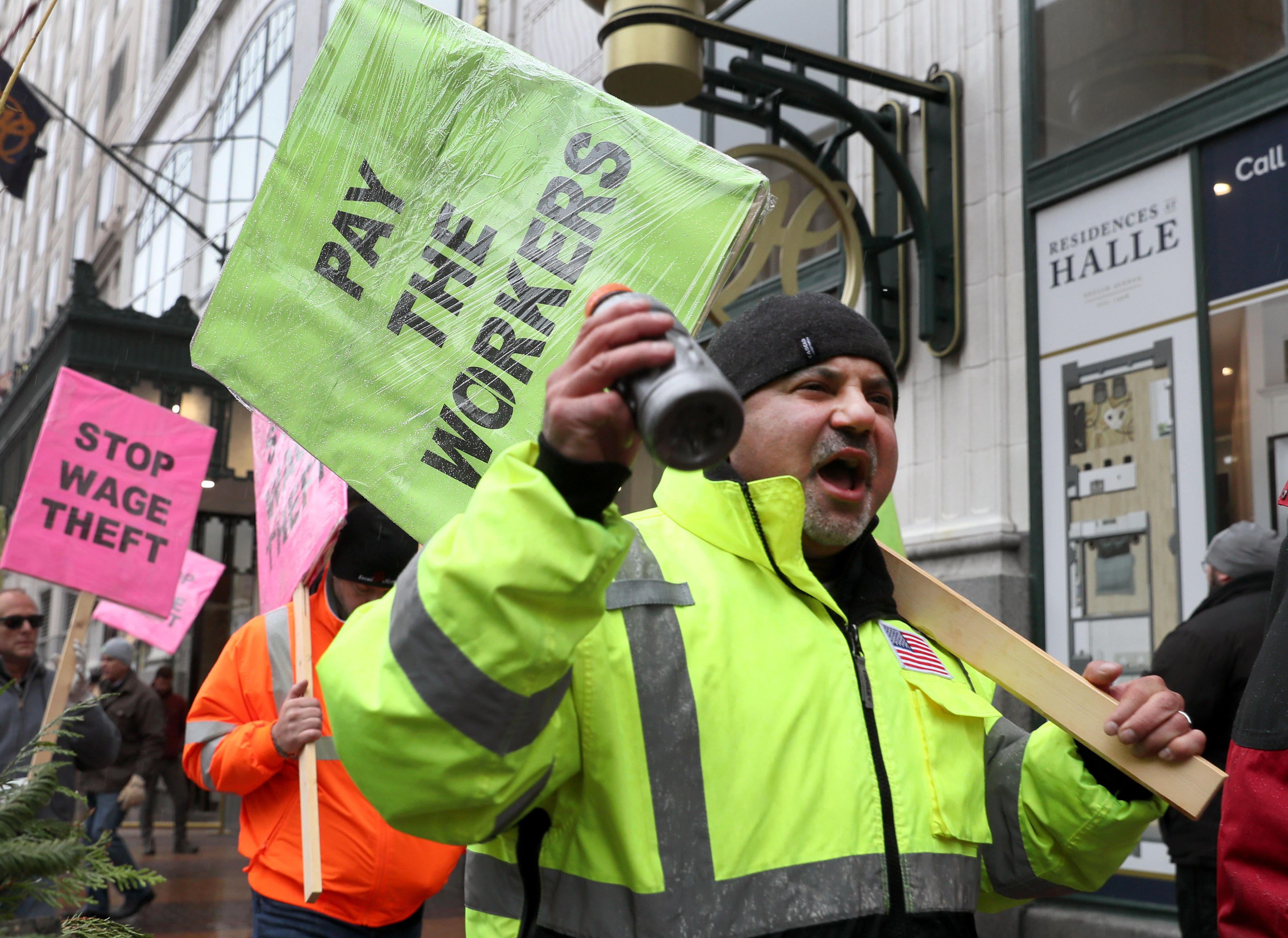 Protest over claims of unpaid construction work - cleveland.com
