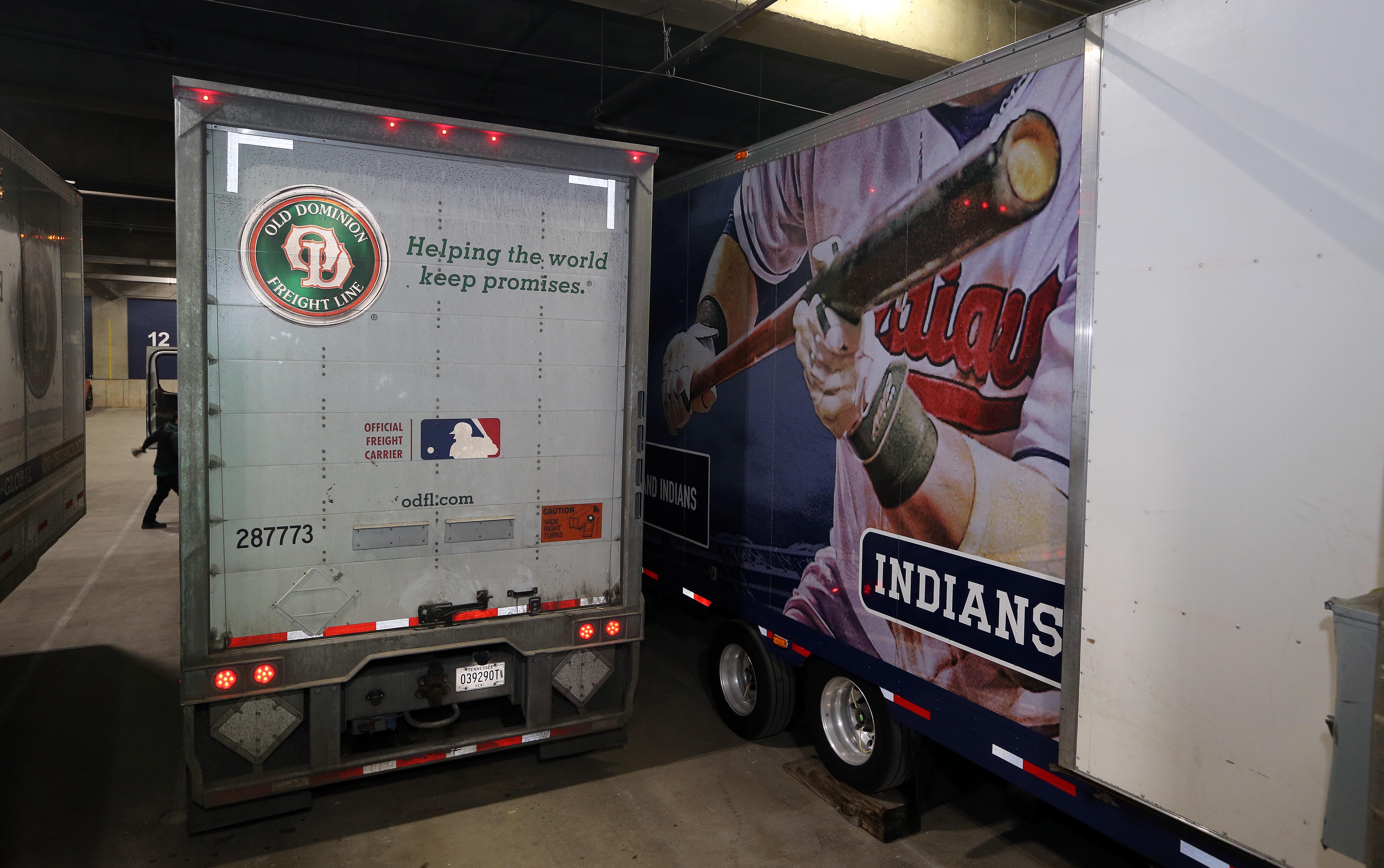 Cleveland Indians Spring Training trucks bound for Goodyear, AZ ...