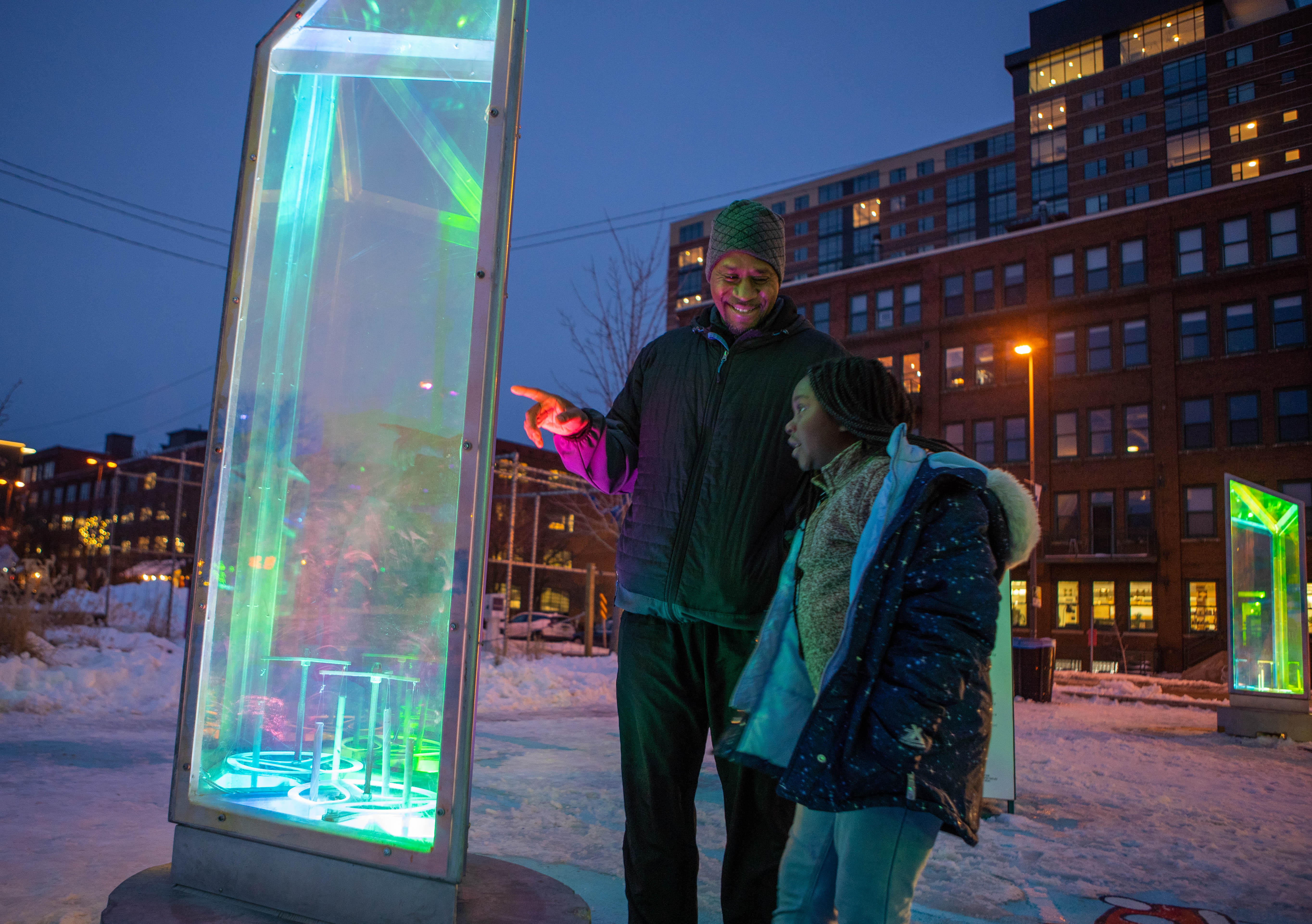Grand Rapids' Prismatica exhibit shines bright at night - mlive.com
