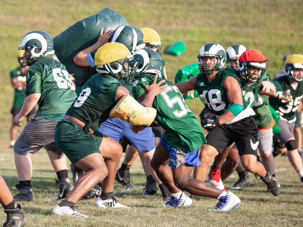 Central Dauphin High School heat acclimatization football practice ...
