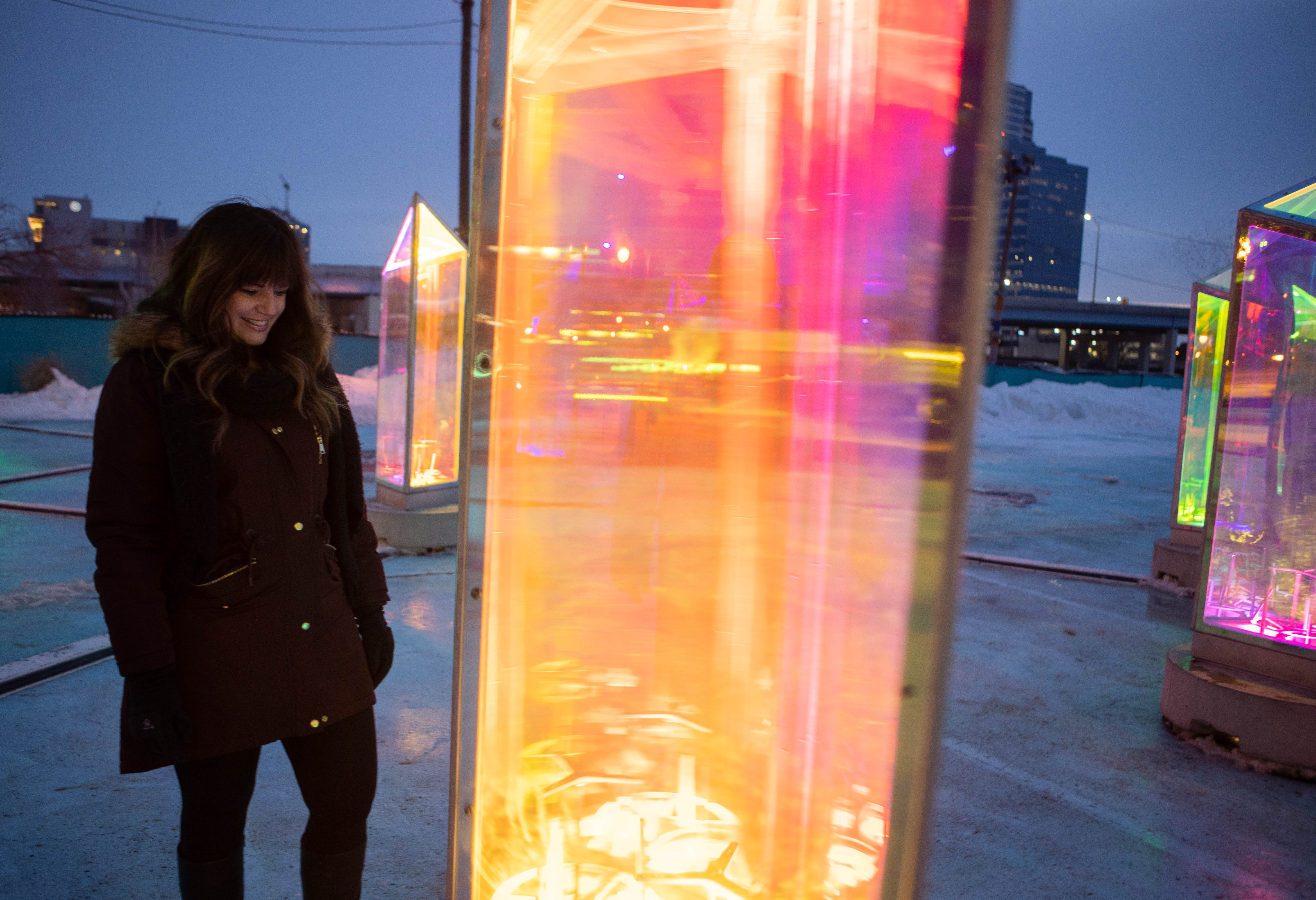 Grand Rapids' Prismatica exhibit shines bright at night - mlive.com