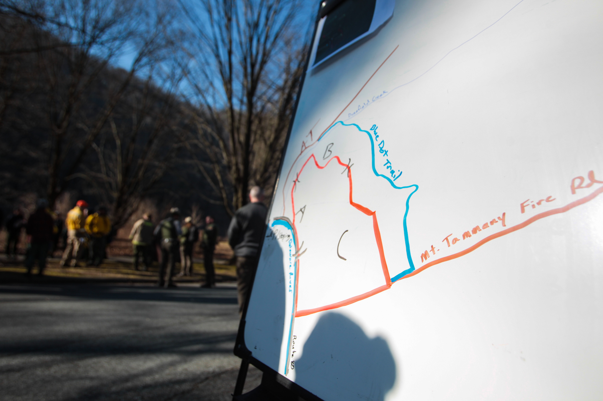 Delaware Water Gap forest fire Feb. 24, 2020 - lehighvalleylive.com