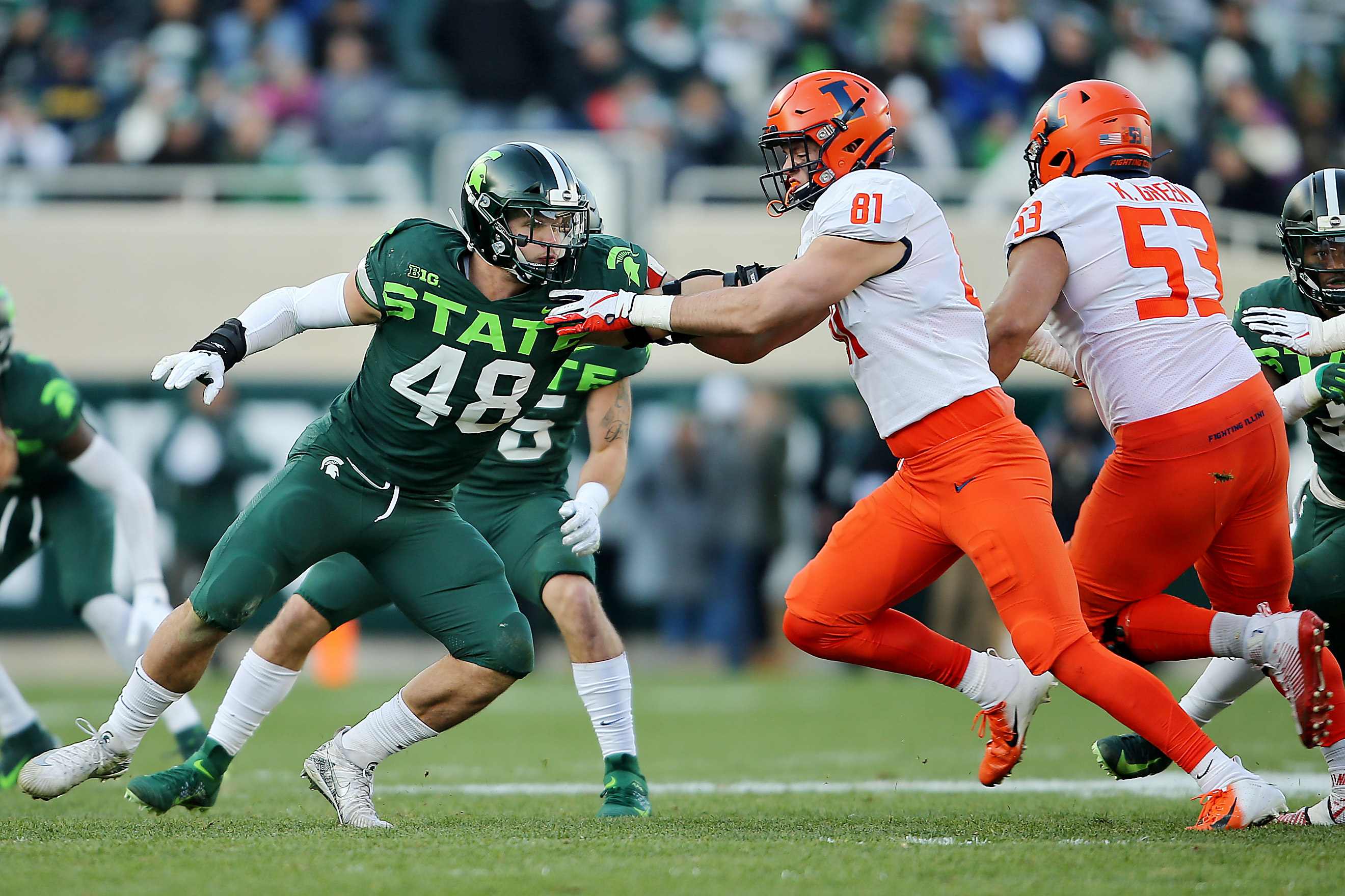 College football: Michigan State vs. Illinois - November 9, 2019 ...