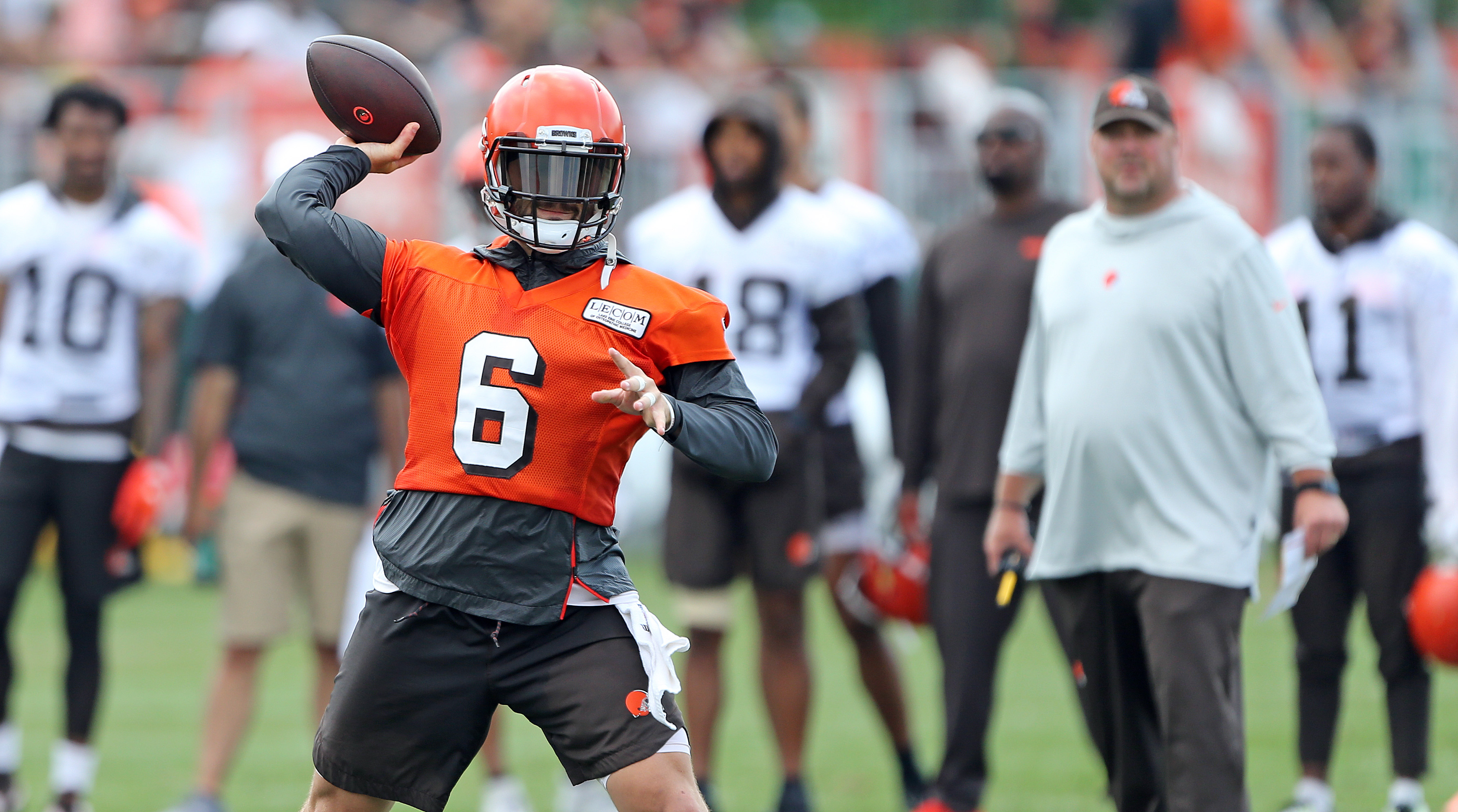 Baker Mayfield during day two of Browns' training camp, July 26, 2019 ...
