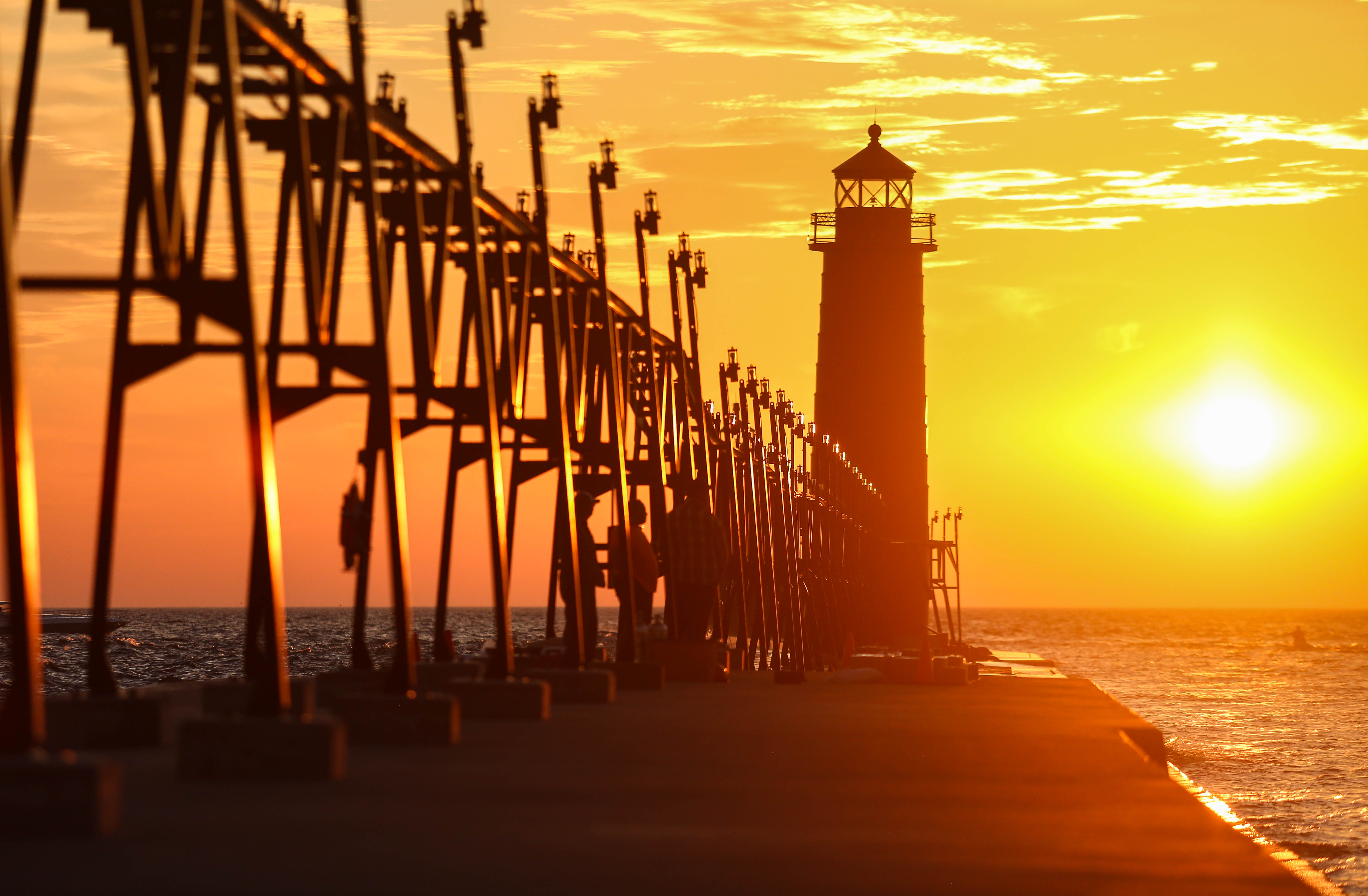 Grand Haven catwalk lights up after three years of restorations - mlive.com