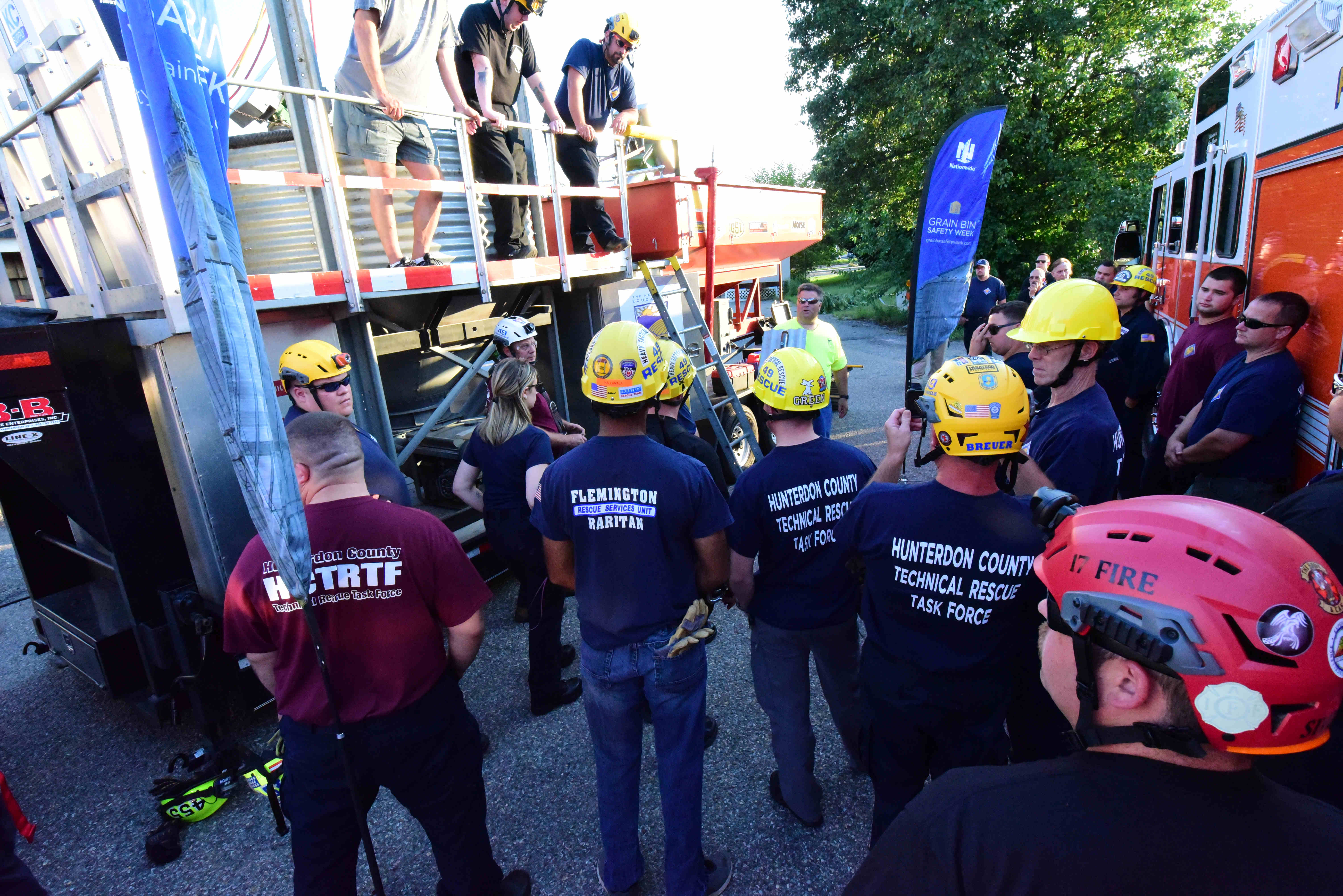 Task force holds grain bin rescue drill - nj.com
