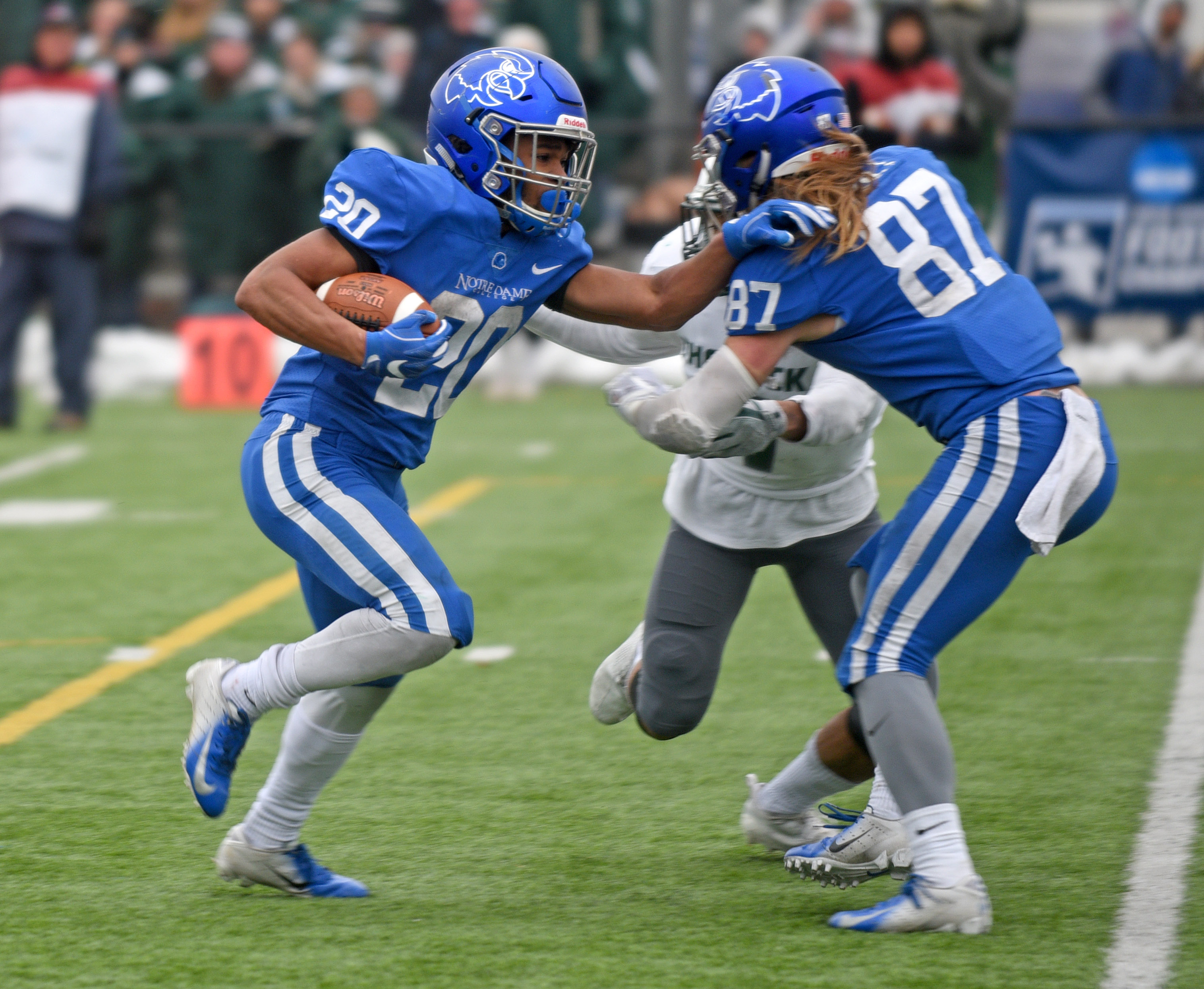 Notre Dame College 21, Slippery Rock 17, NCAA Div. II quarterfinal ...