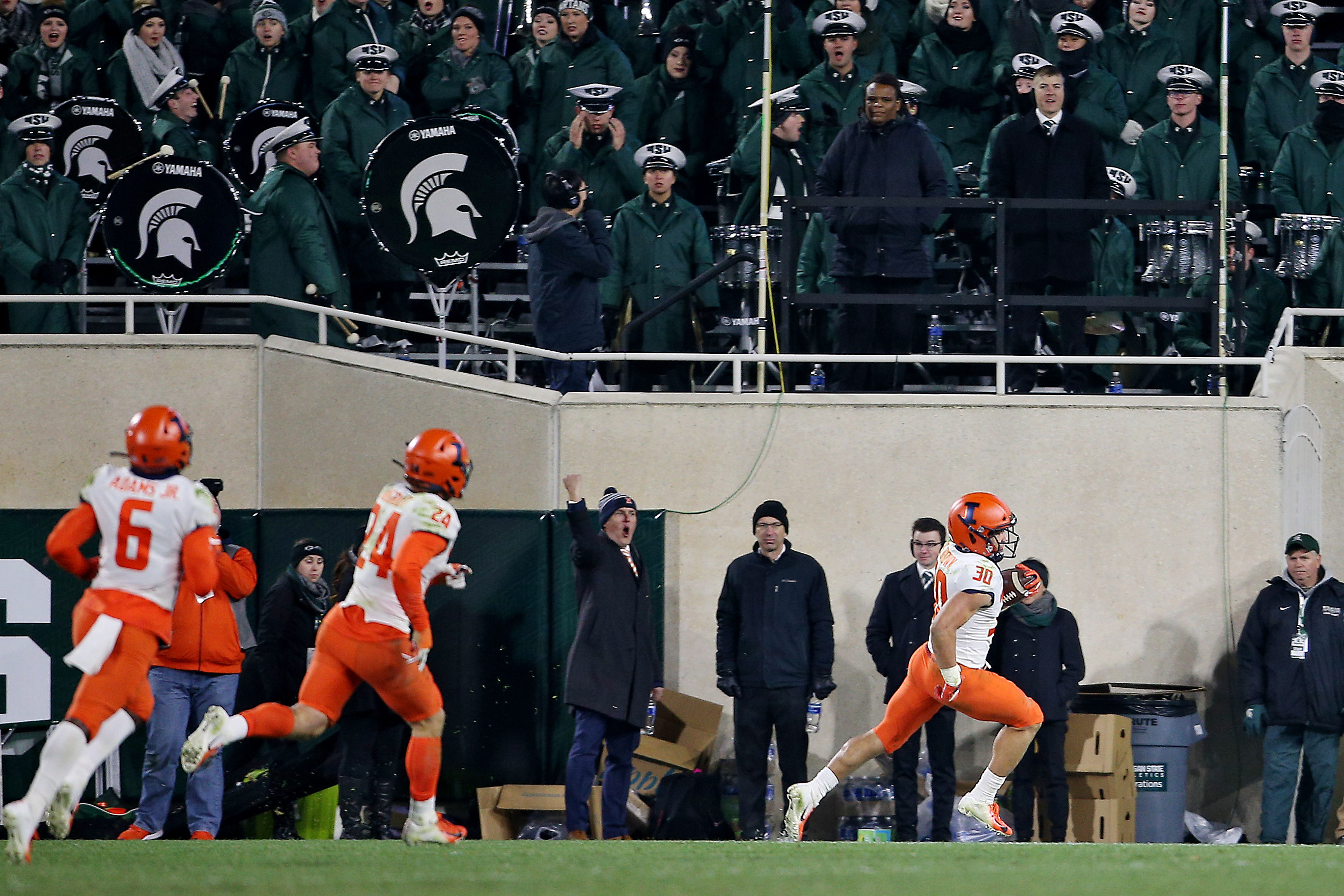College football: Michigan State vs. Illinois - November 9, 2019 ...