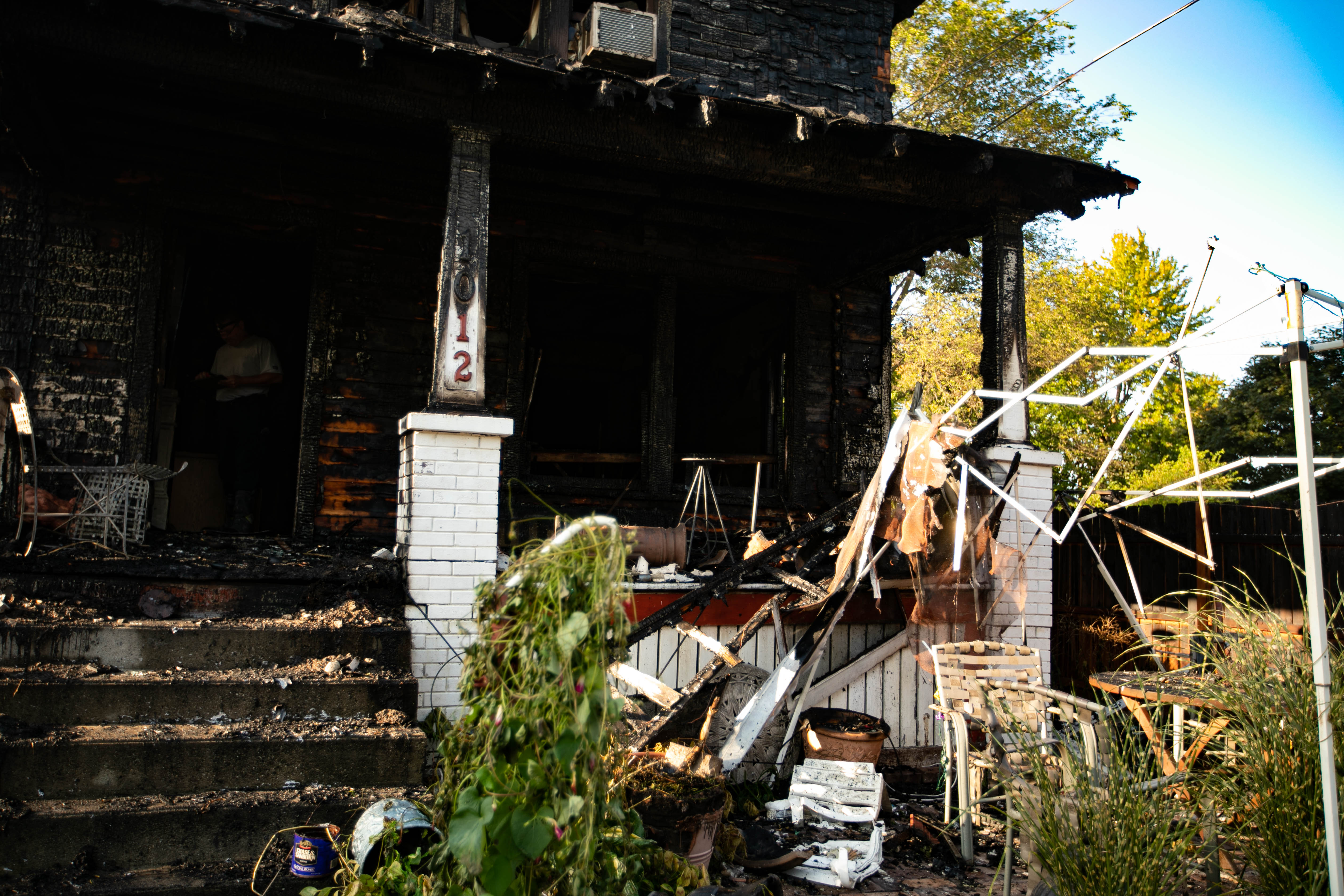 House fire strikes front porch early in the morning - mlive.com