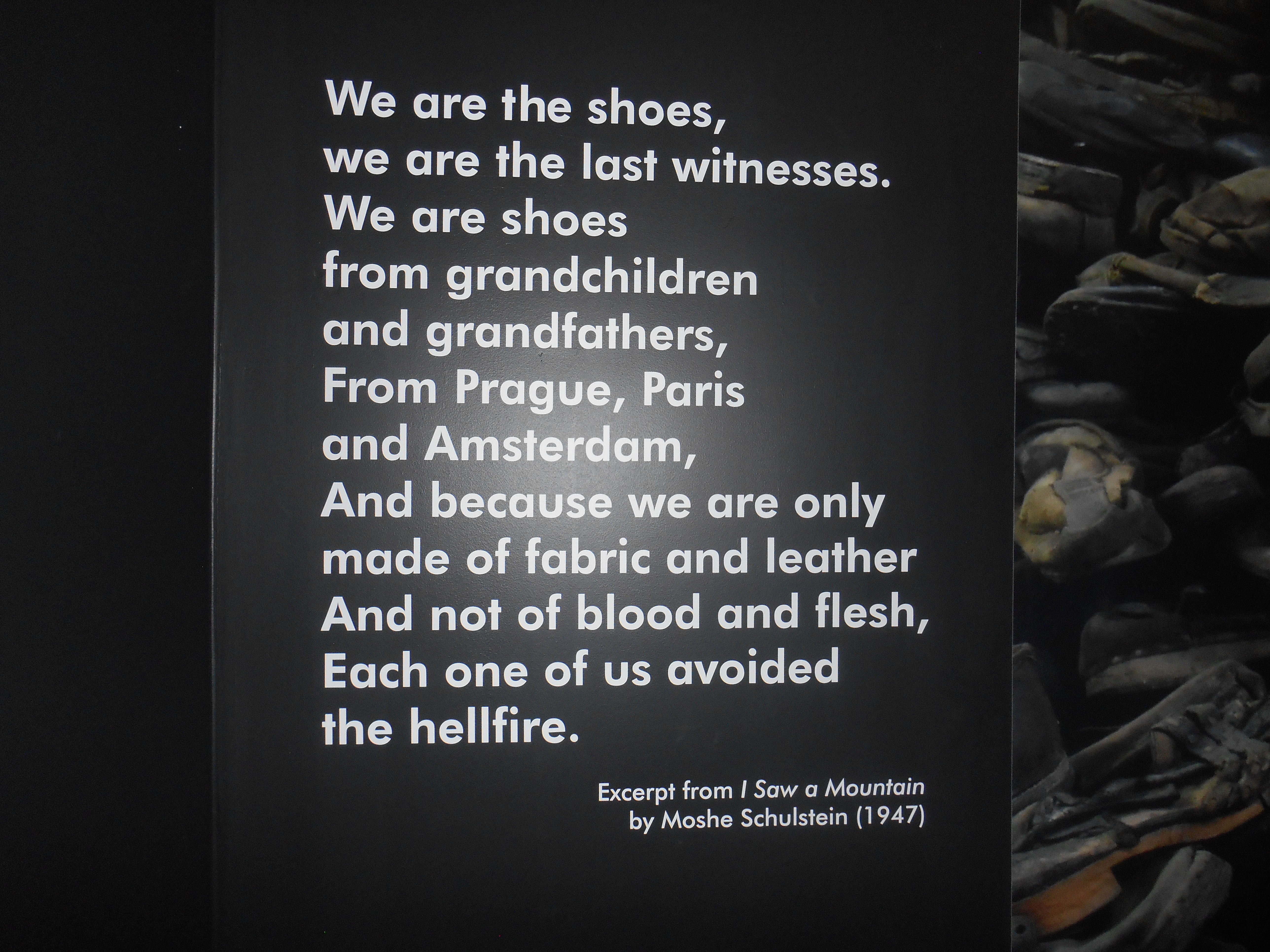 "Auschwitz. Not long ago. Not far away." - nj.com