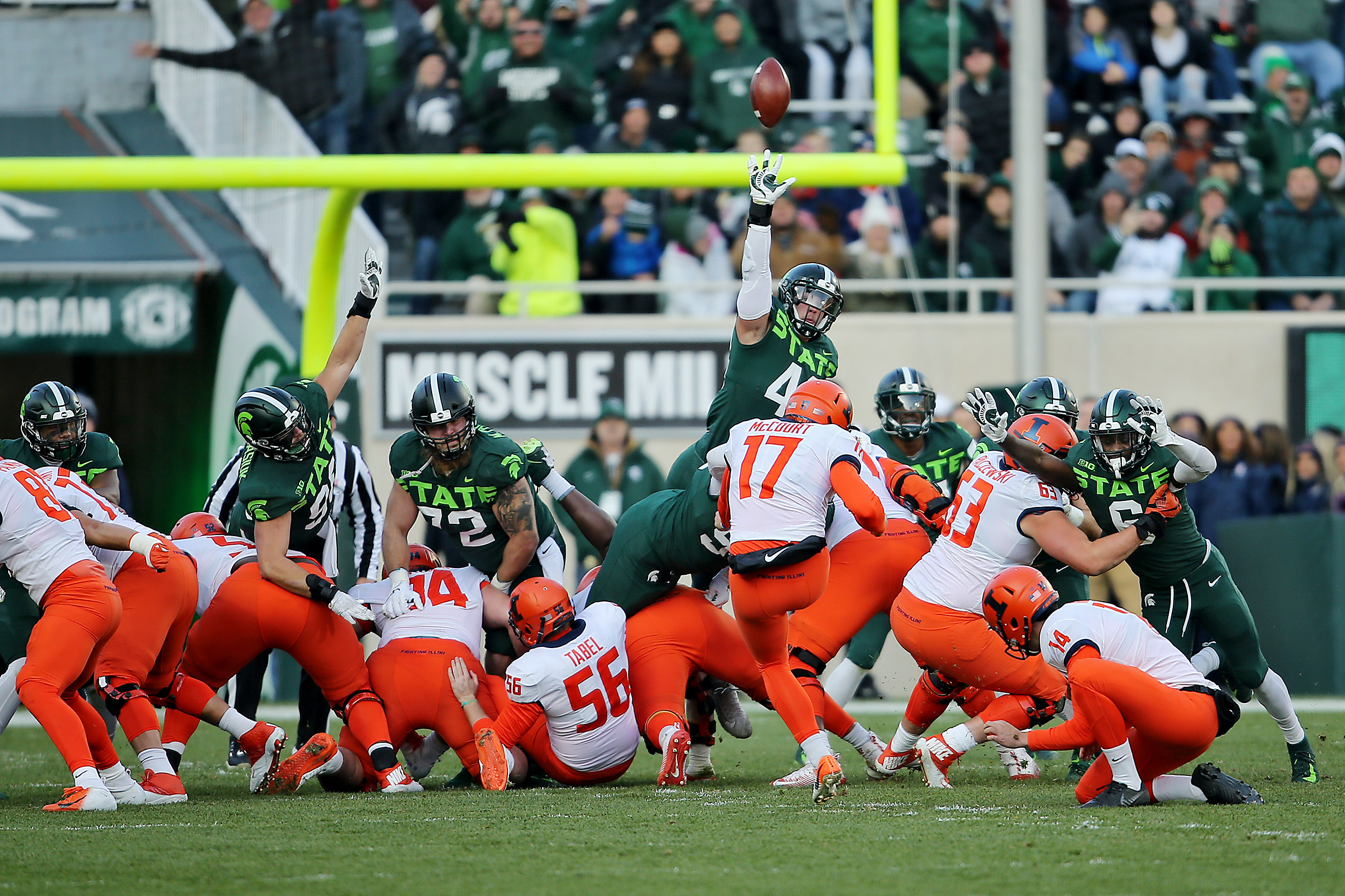 College football: Michigan State vs. Illinois - November 9, 2019 ...