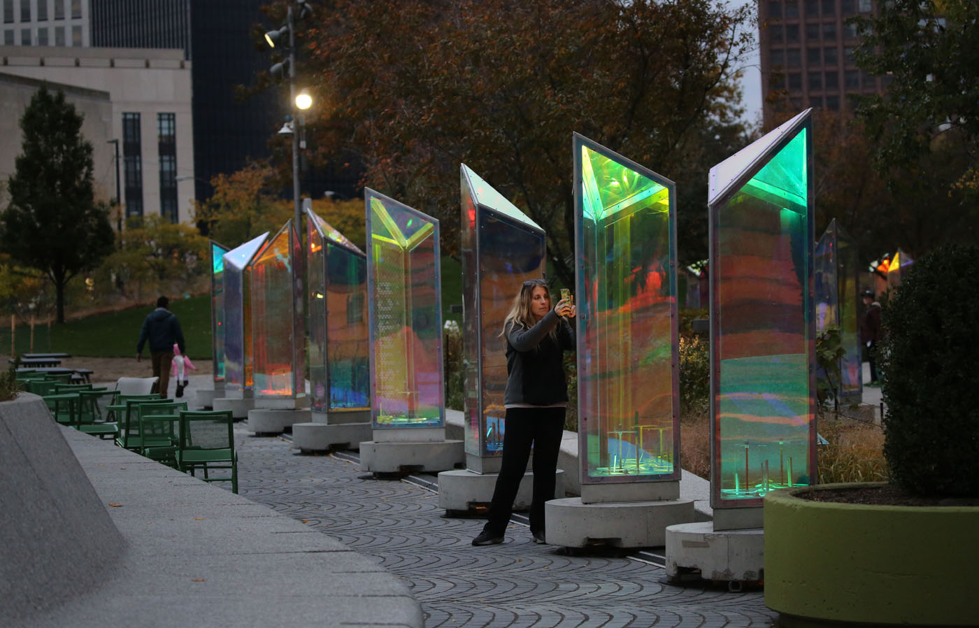 Prismatica showers Public Square with the colors of the rainbow ...