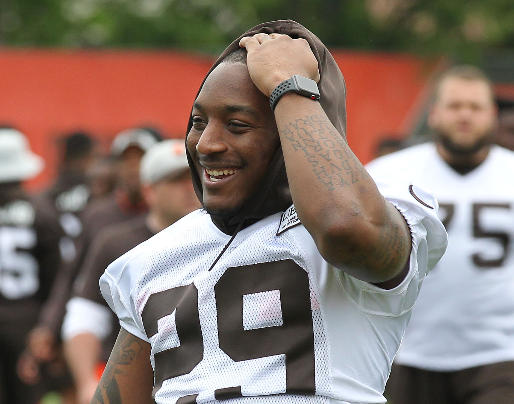 Cleveland Browns running back Duke Johnson Jr. at minicamp, June 4 ...