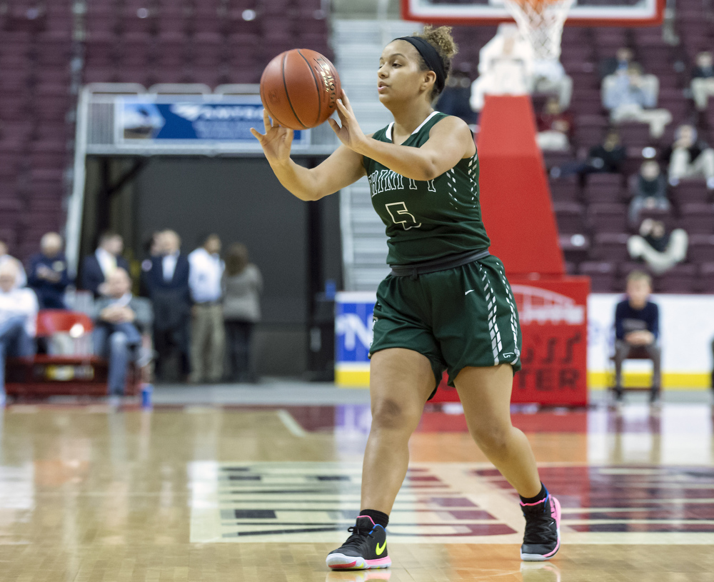 Trinity vs Delone Catholic in District 3-3A girls basketball ...