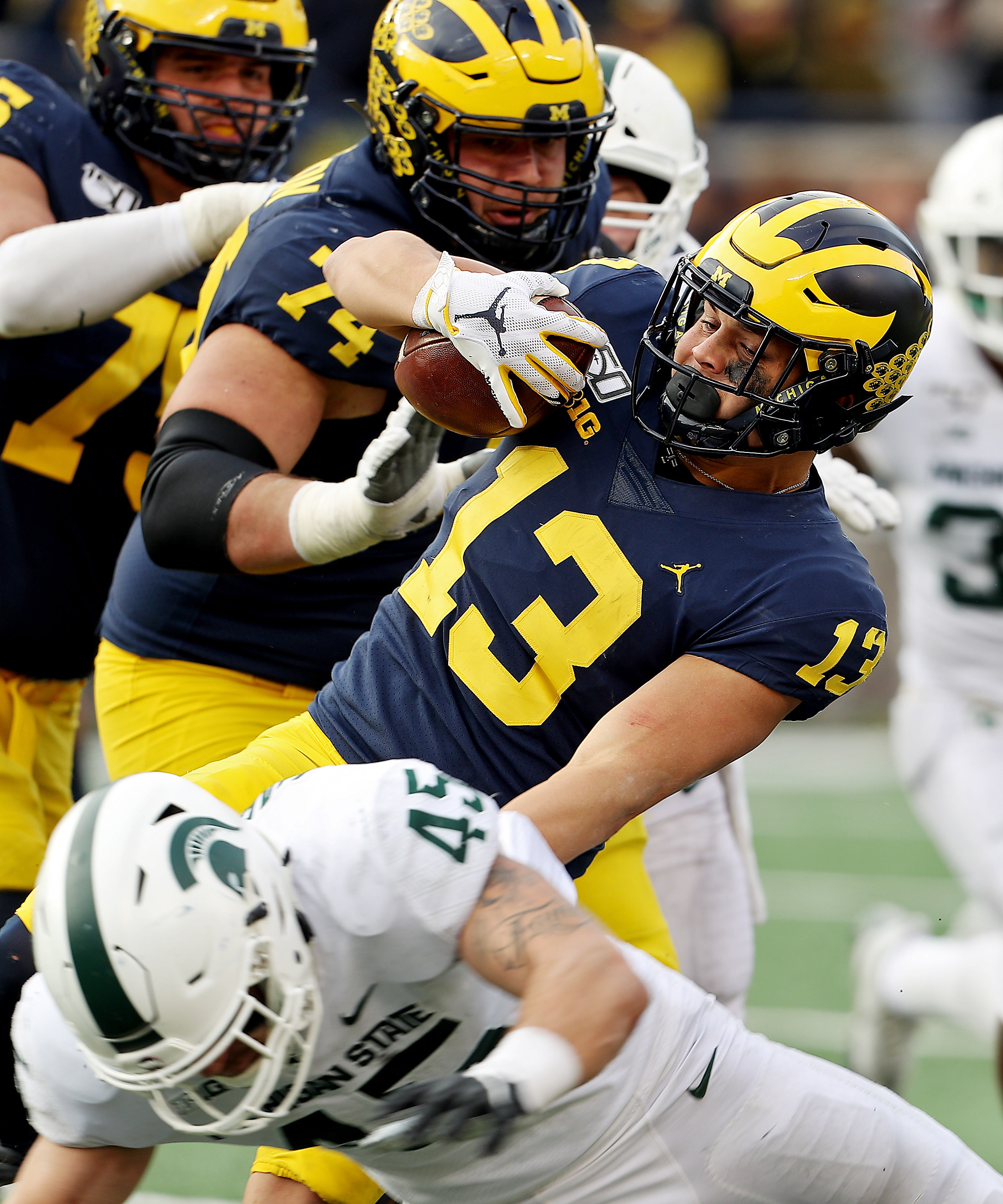 College football: Michigan vs. Michigan State - November 16, 2019 ...
