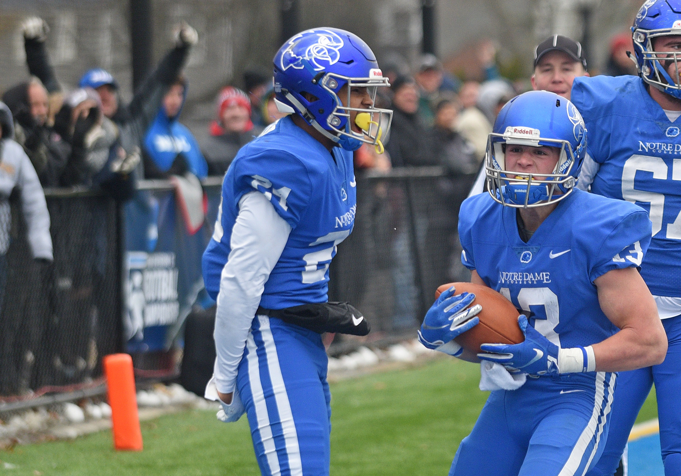 Notre Dame College 21, Slippery Rock 17, NCAA Div. II quarterfinal ...