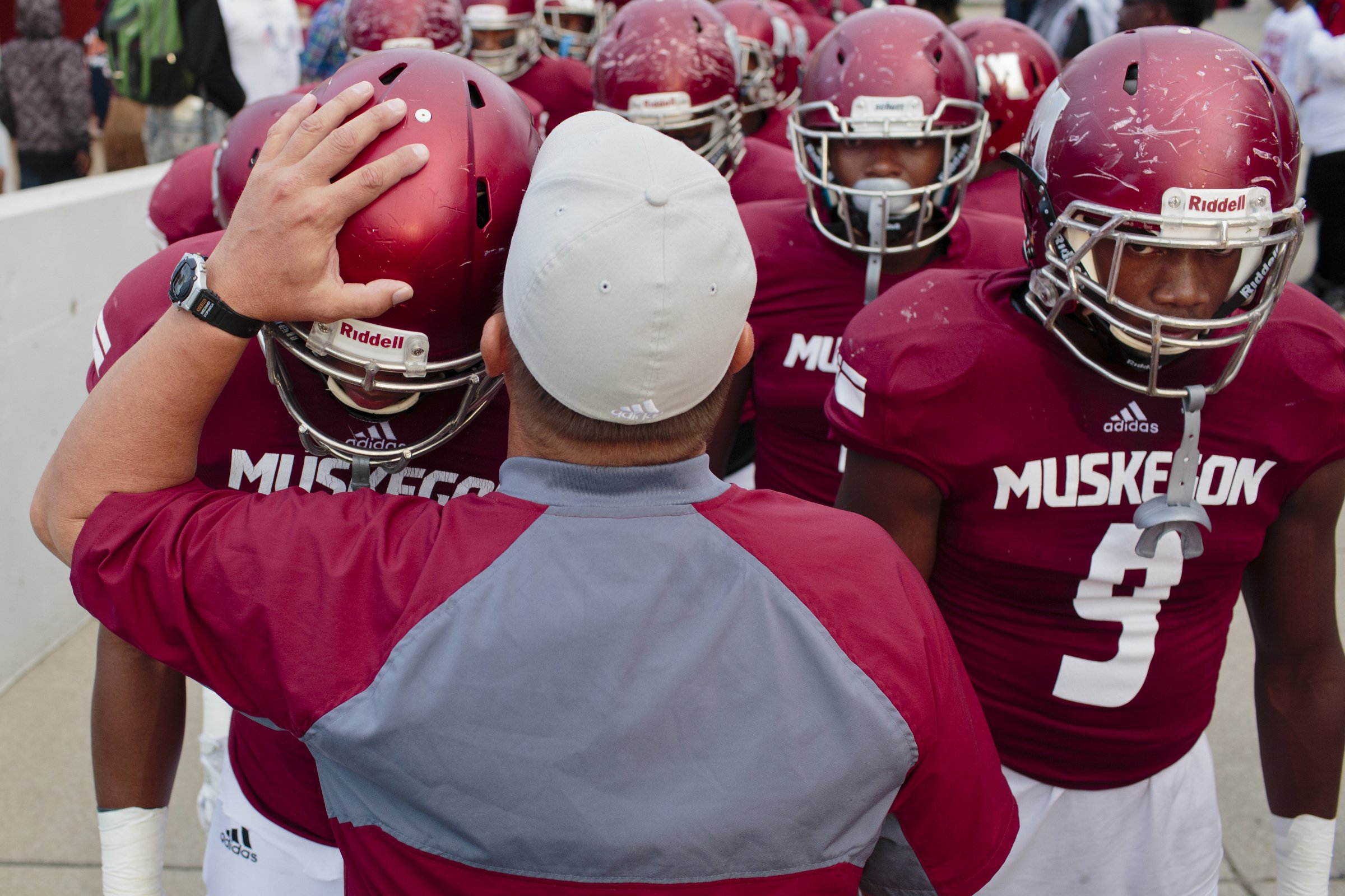 Muskegon football head coach Shane Fairfield - mlive.com