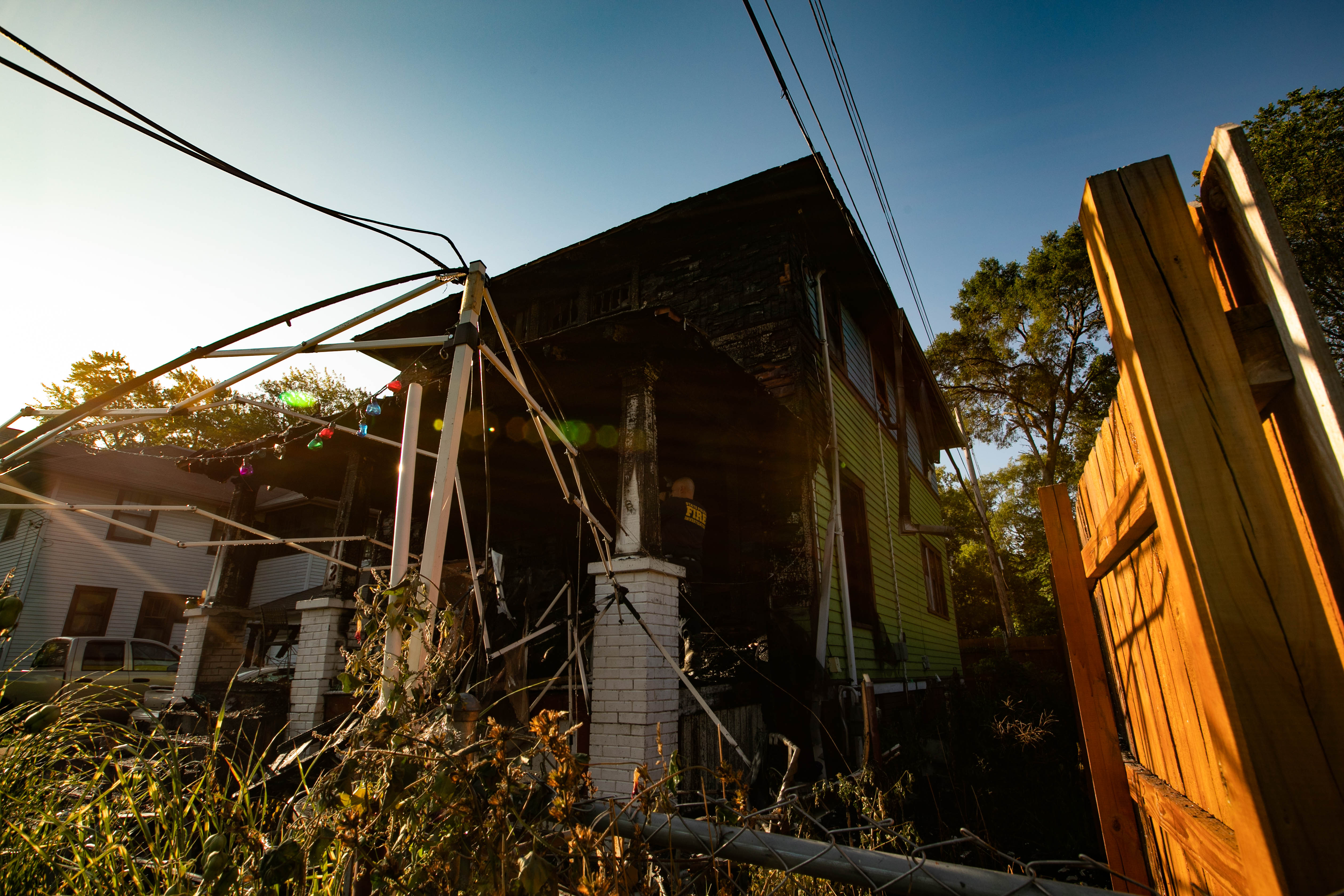 House fire strikes front porch early in the morning - mlive.com