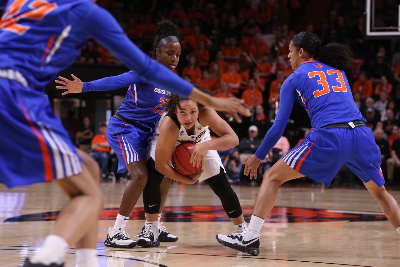 Oregon State women's basketball vs. Boise State in NCAA Tournament ...