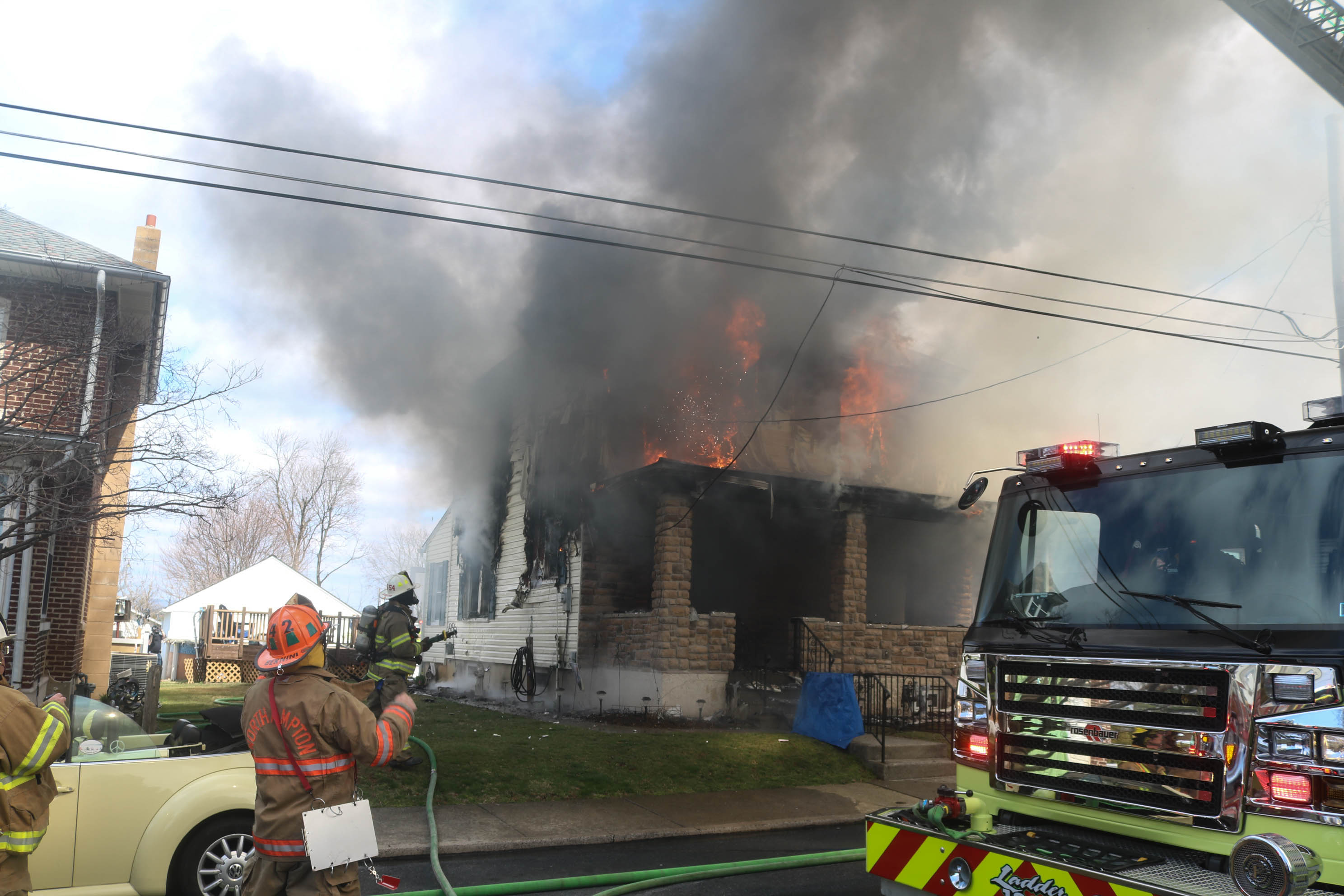 Home gutted by fire in Northampton - lehighvalleylive.com