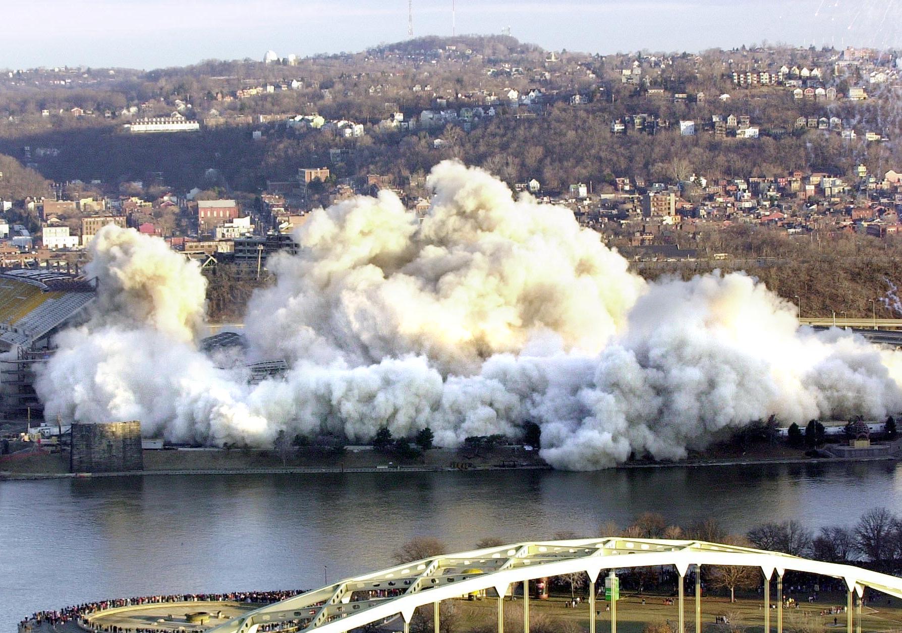 Three Rivers Stadium implosion, Feb. 11, 2001 - pennlive.com