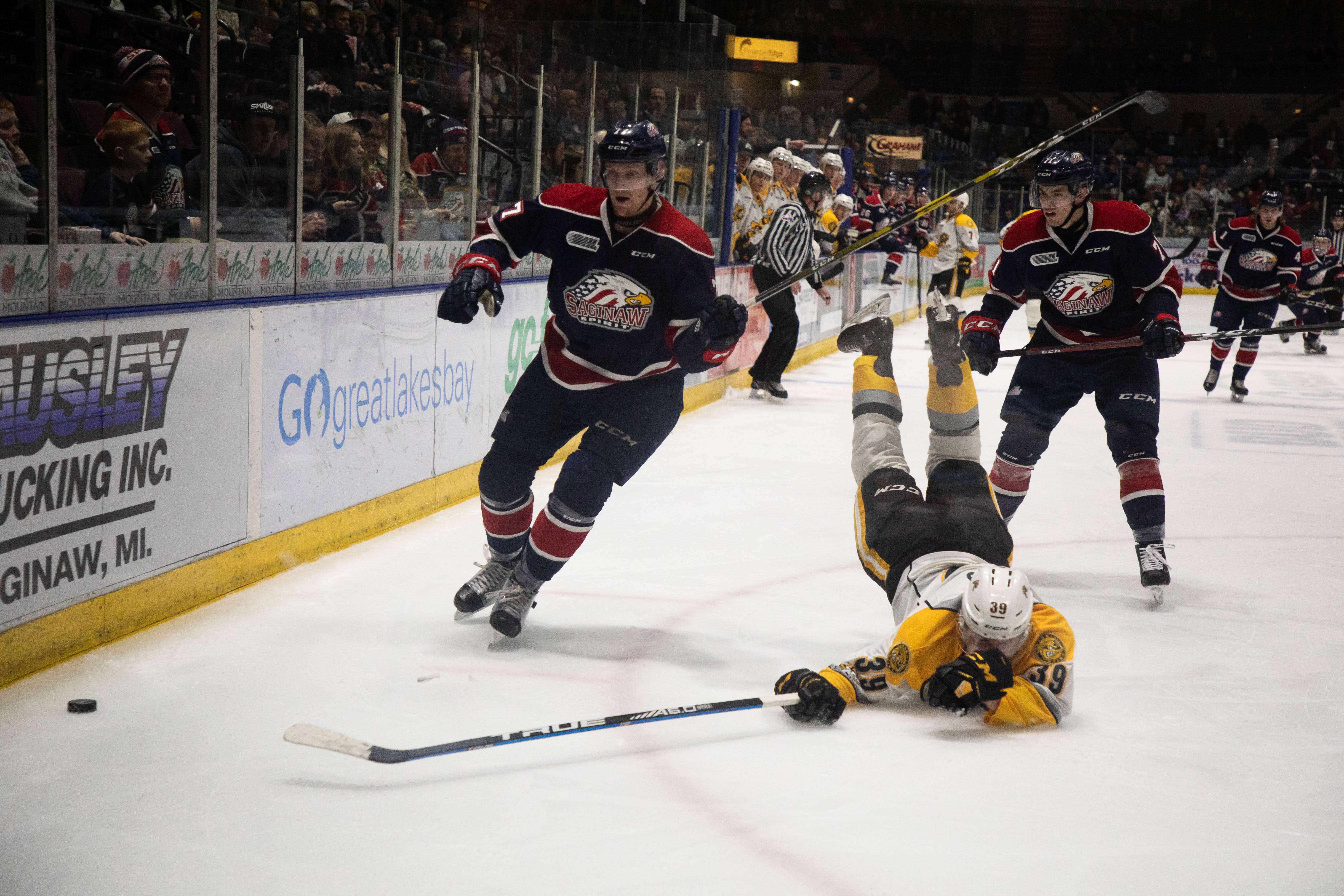 Saginaw Spirit faces off against Sarnia for their first playoff game ...