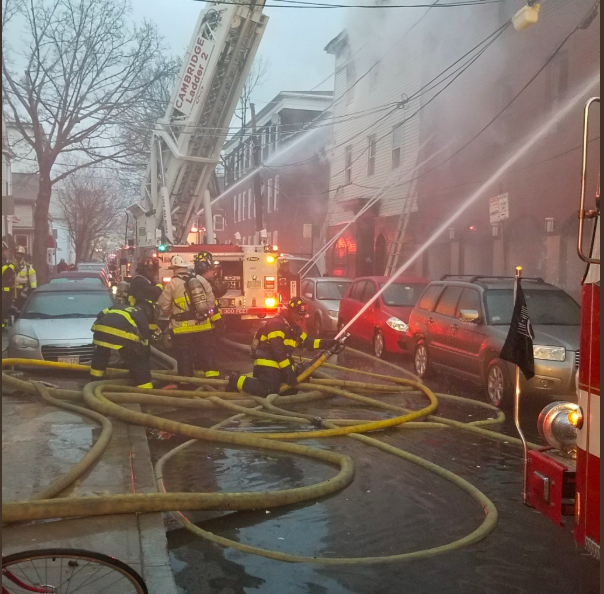 Cambridge firefighters battle 4-alarm blaze - masslive.com