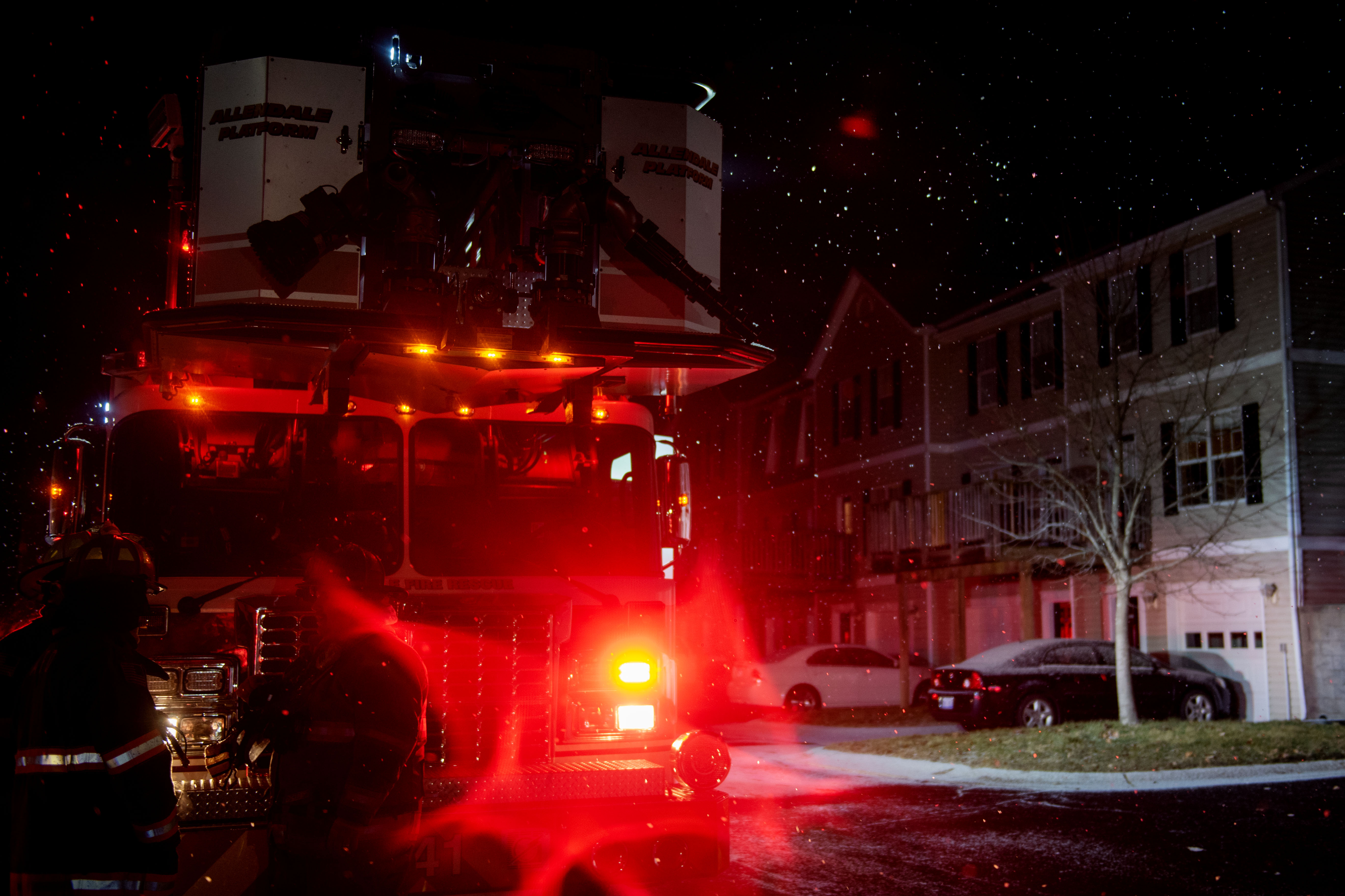 Allendale Fire Department responds to a fire at Copper Beech Townhomes ...