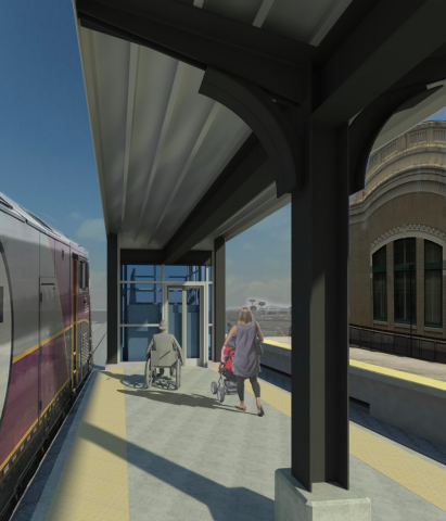 Union Station center platform project - masslive.com