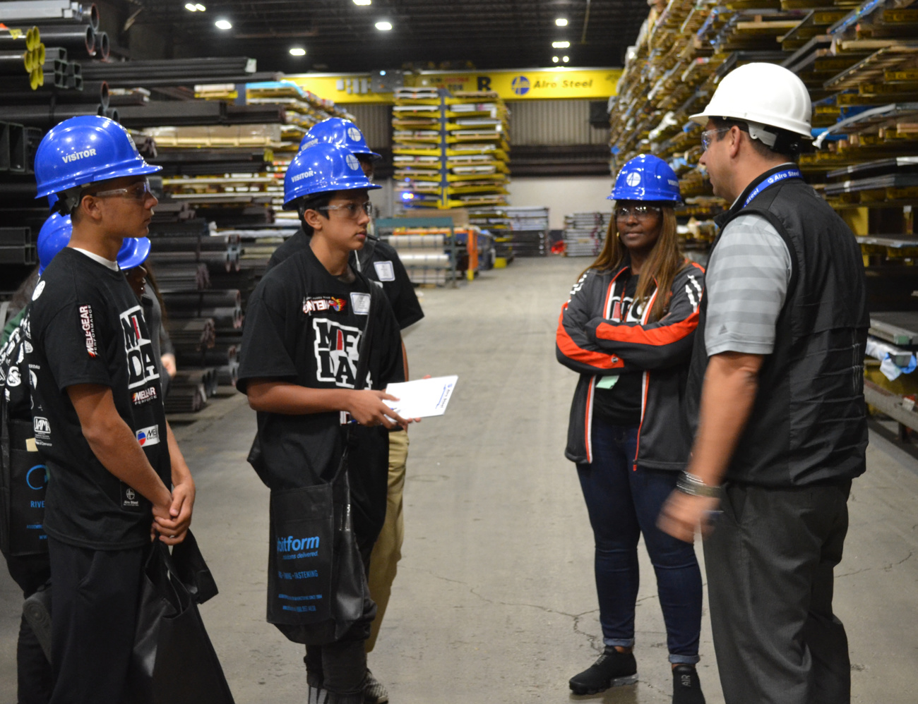 Students visit Alro Steel - mlive.com
