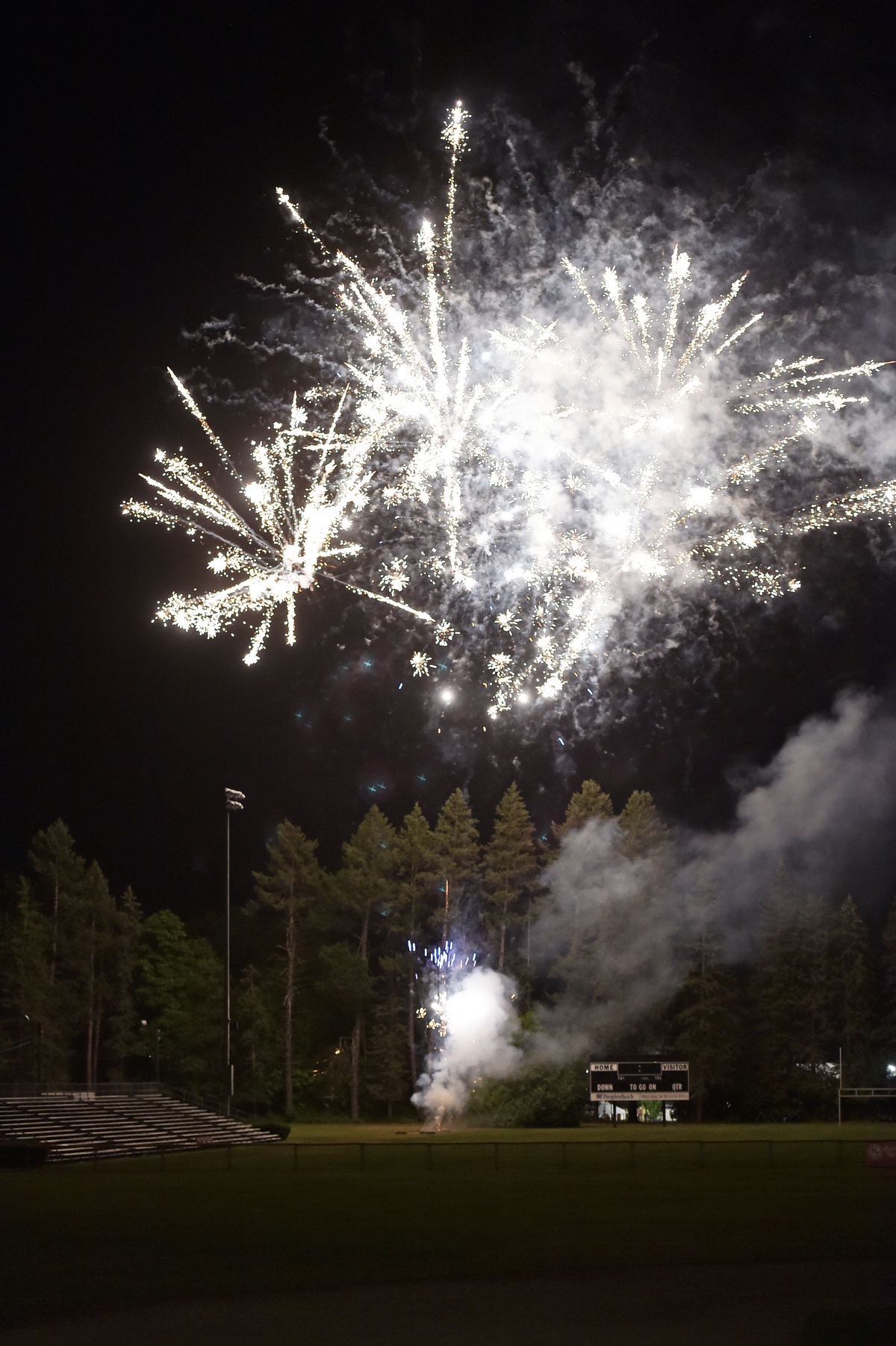 Fireworks light up sky with postgame display at Westfield Starfires ...