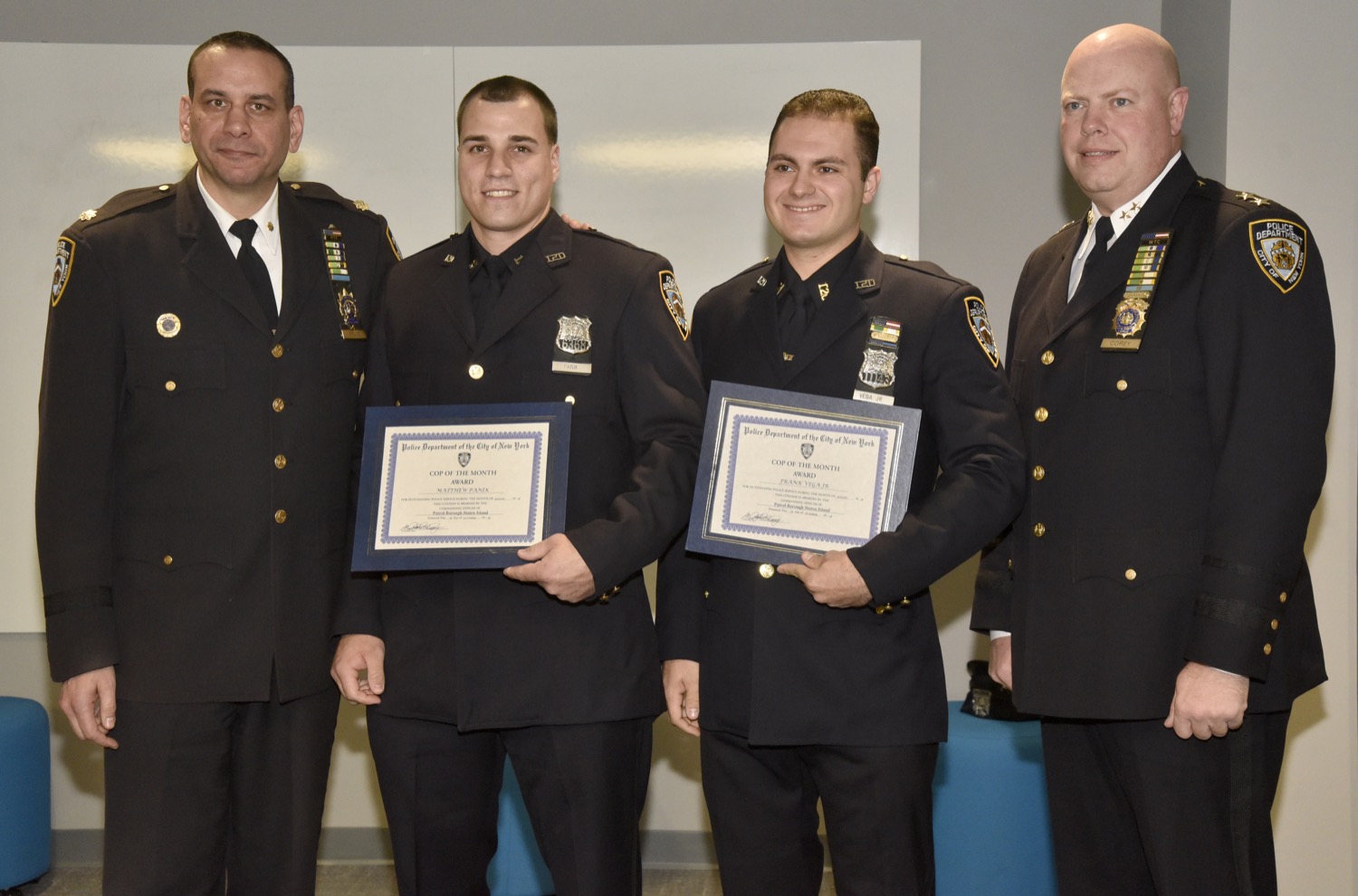 Six honored at "Cop of the Month" ceremony - silive.com