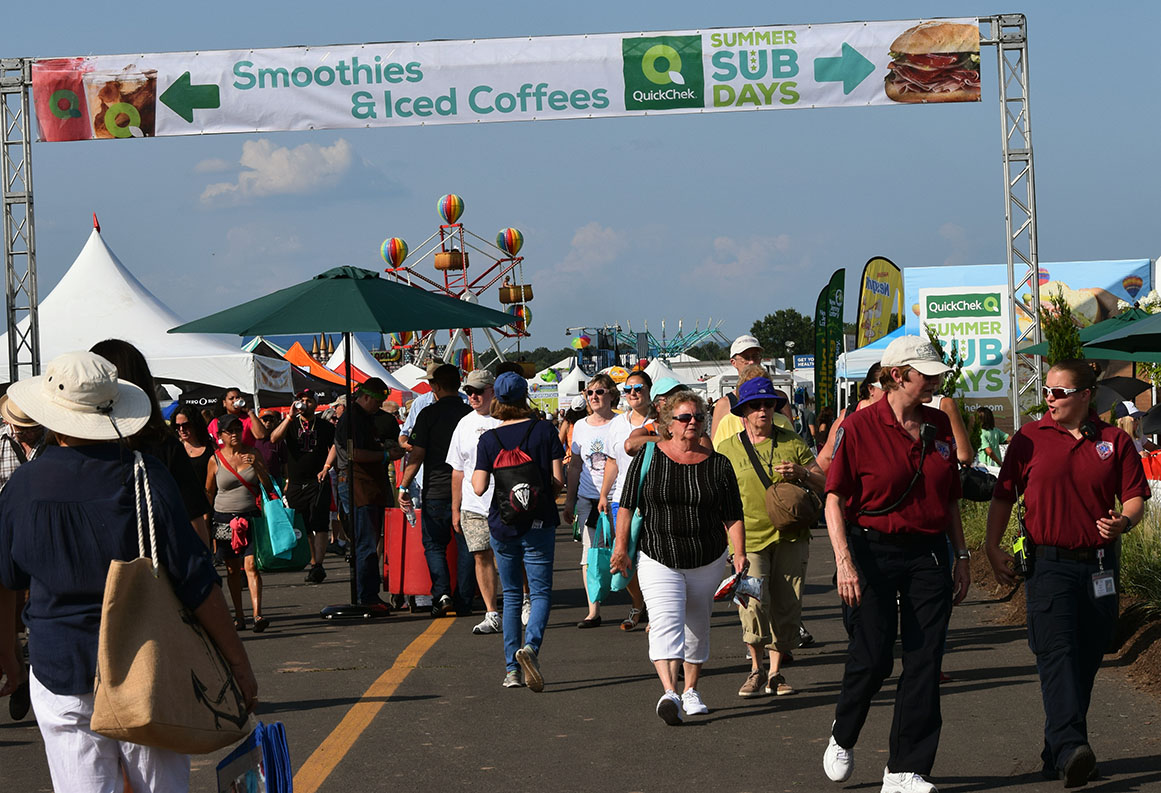 Having fun on the ground at the QuickChek New Jersey Festival of ...