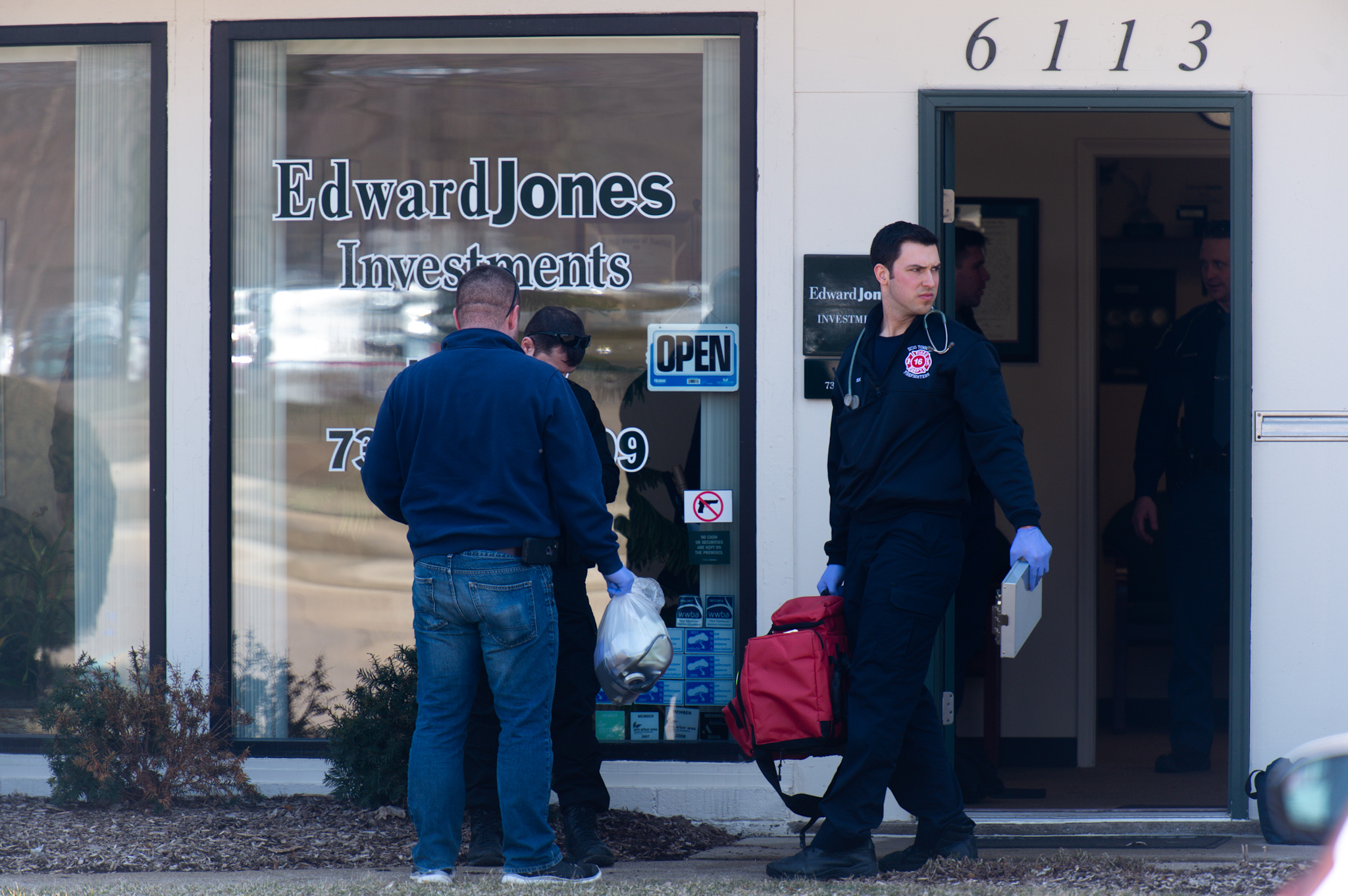 Police respond to Edward Jones on Jackson Road in relation to stabbing ...