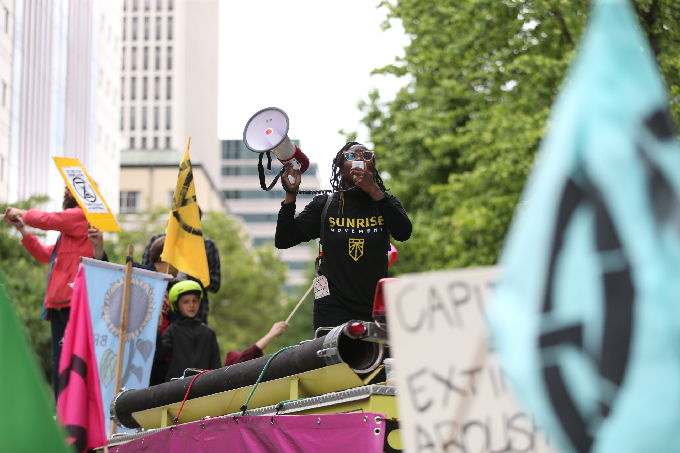 Climate Change Demonstration in Downtown Portland - oregonlive.com