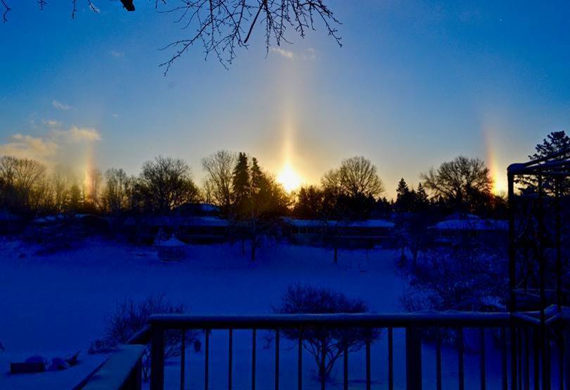 Sun dog appears during West Michigan freeze - mlive.com