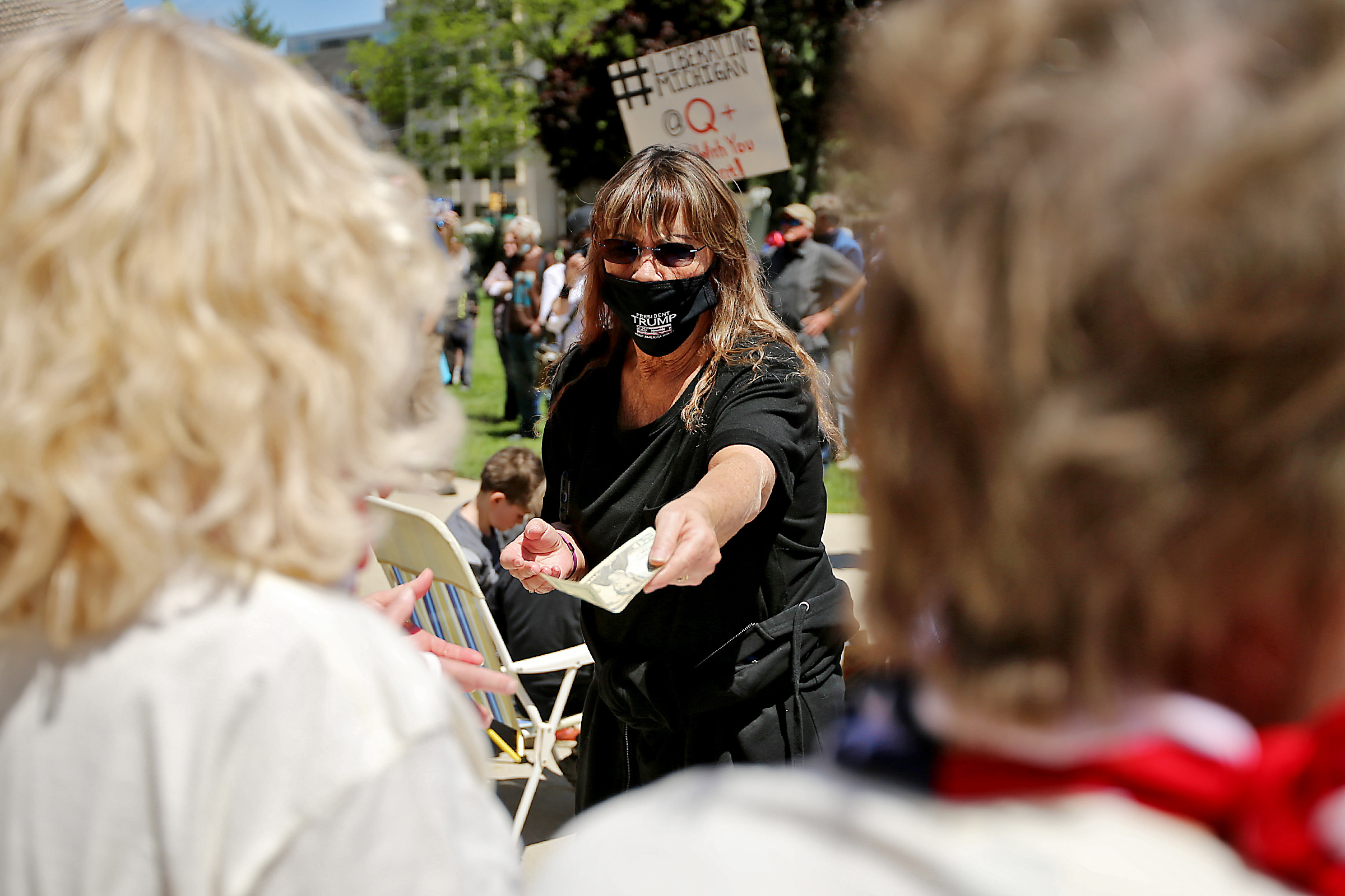 Operation Haircut on Capitol lawn in Lansing - May 20, 2020 - mlive.com