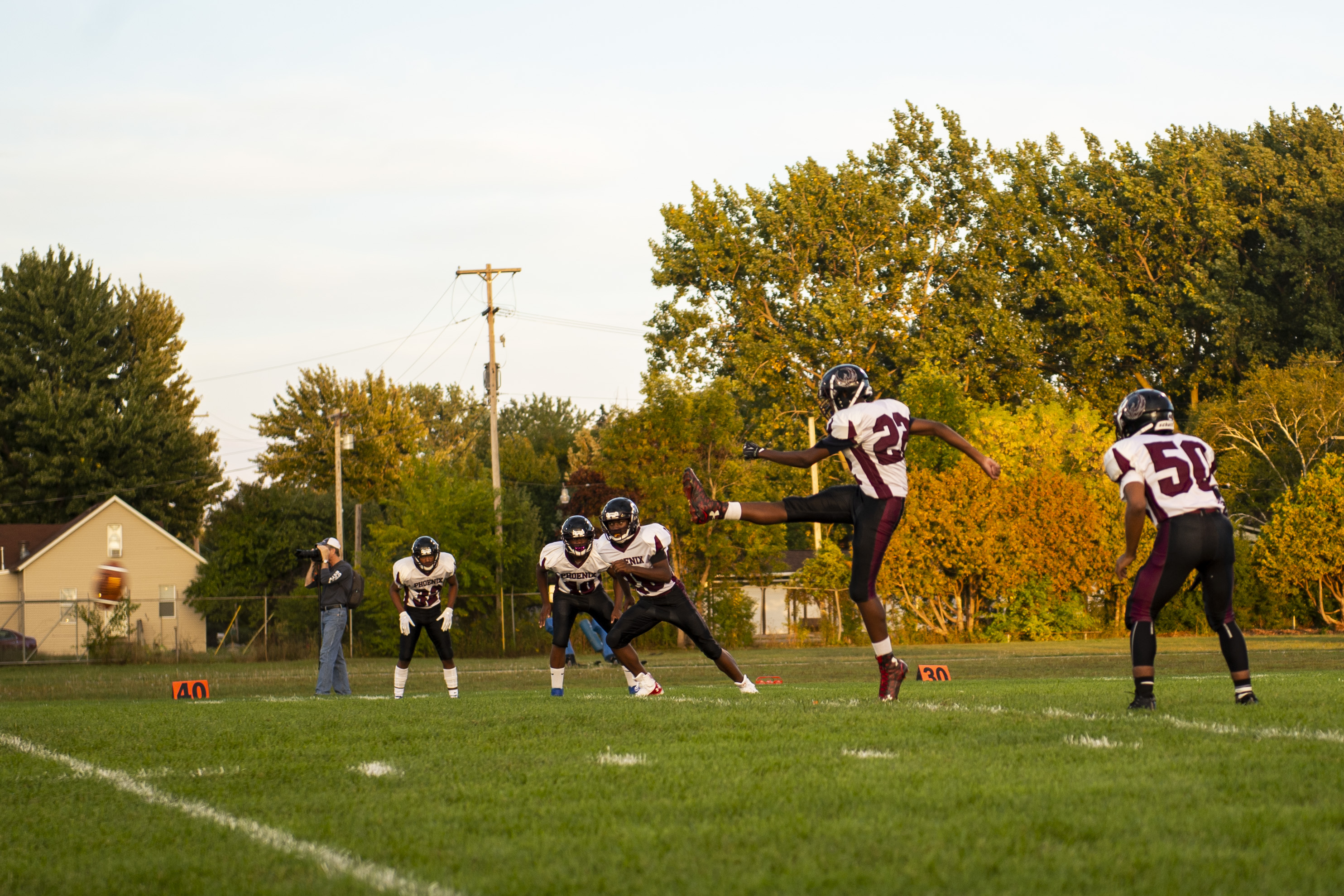 All Saints host International Academy of Flint in eight-player football ...