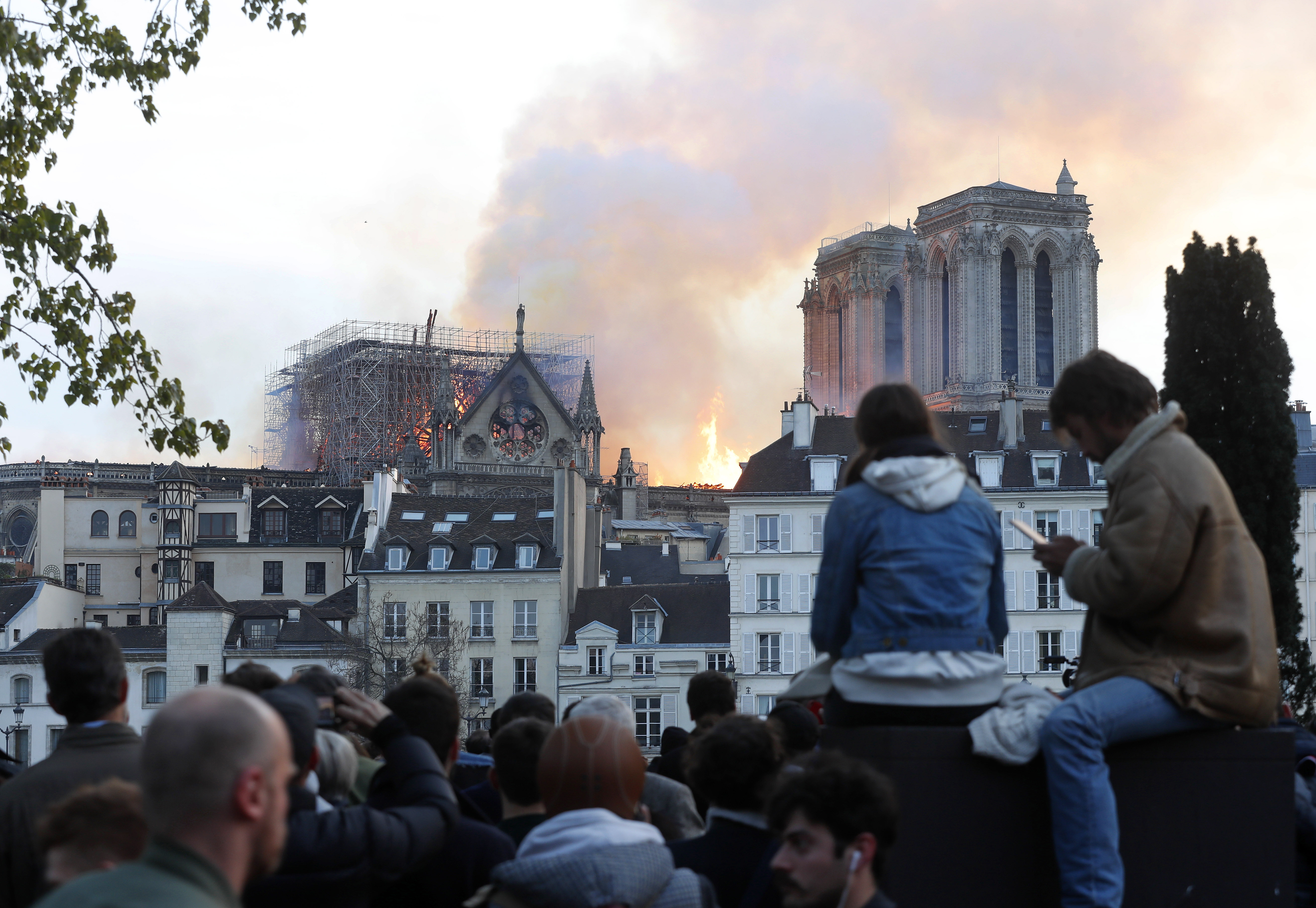 Fire torches top of Notre Dame Cathedral in Paris - syracuse.com