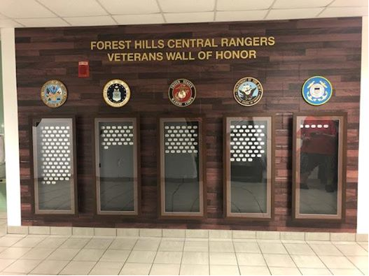 Scenes from Forest Hills Central High School Veterans Wall of Honor ...