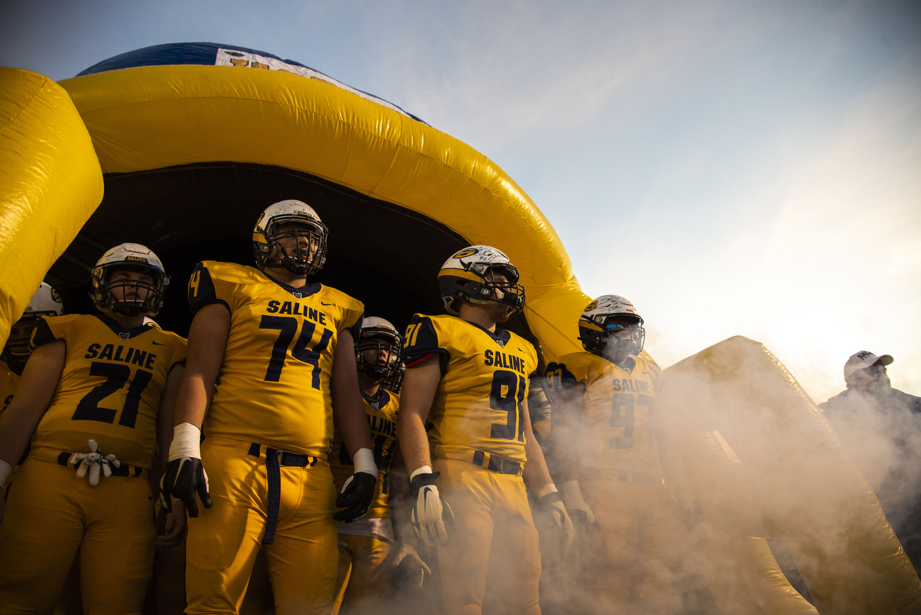 Saline football came out on top over Pioneer, winning 56-13 - mlive.com
